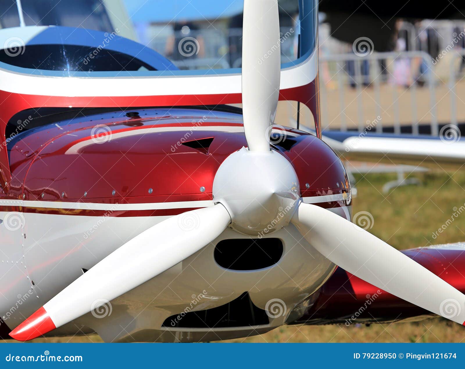 Motor of the Airplane with Propeller Stock Photo - Image of airplane ...