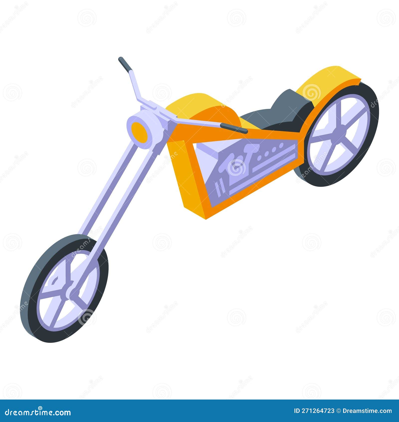 Motor Biker Icon Isometric Vector. Adventure Scooter Stock Illustration ...