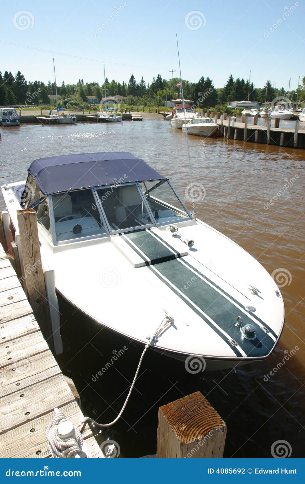 Motor Boat stock photo. Image of 8201, pier, ocean, ship - 4085692