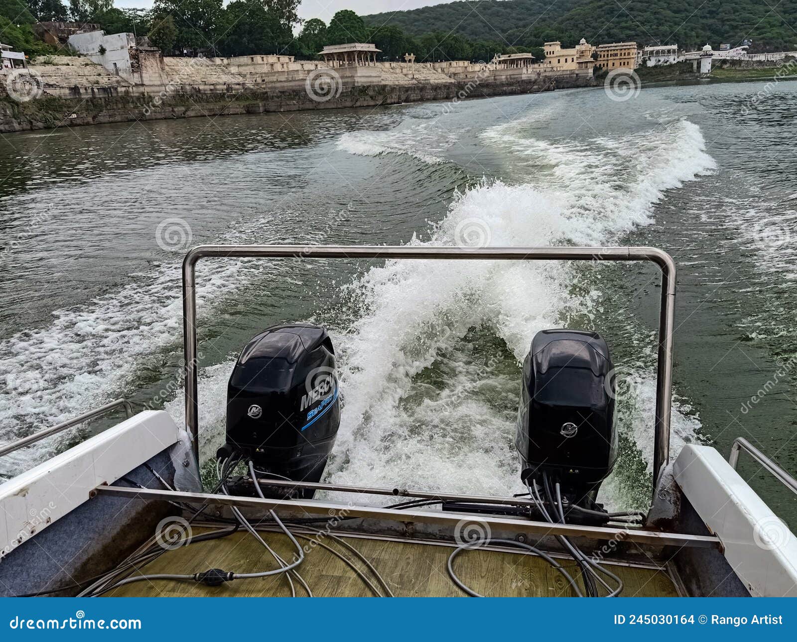 Motor Boat Jet Stream at Nathdwara Editorial Stock Image - Image of ...