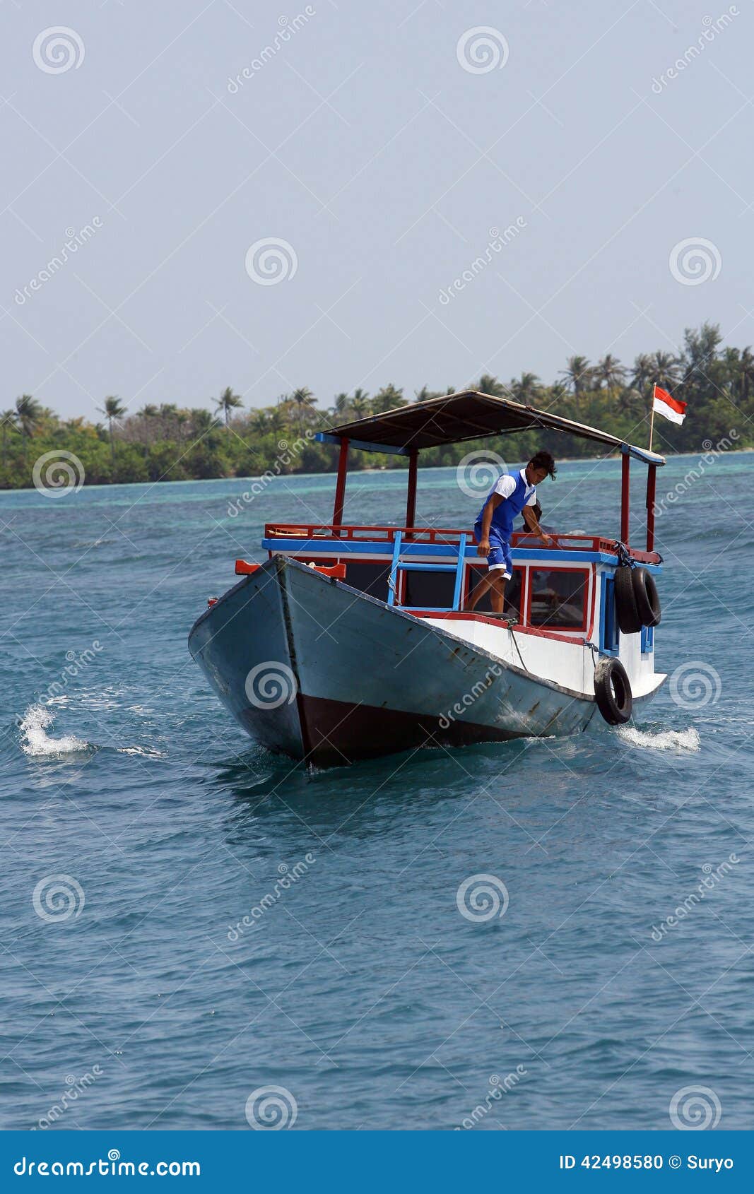 Motor boat editorial image. Image of means, boat, wood - 42498580
