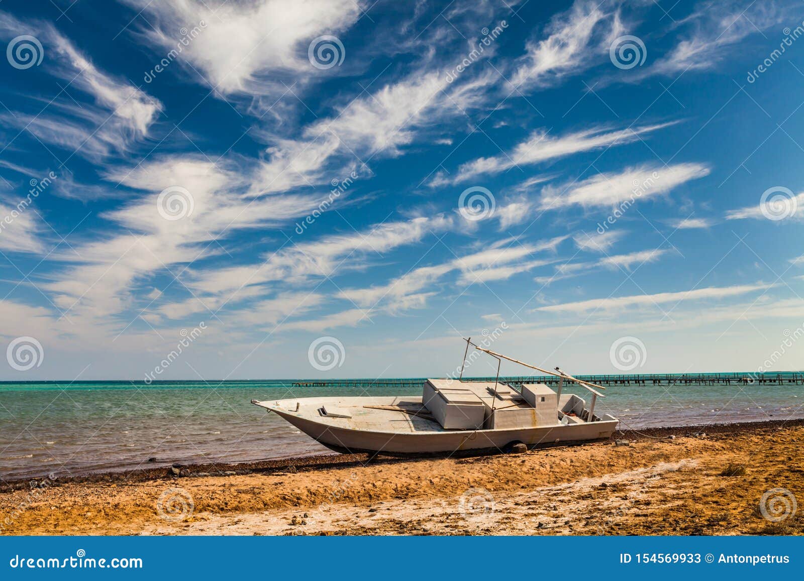 Motor Boat in the Red Sea. Egypt Stock Image - Image of adventure ...