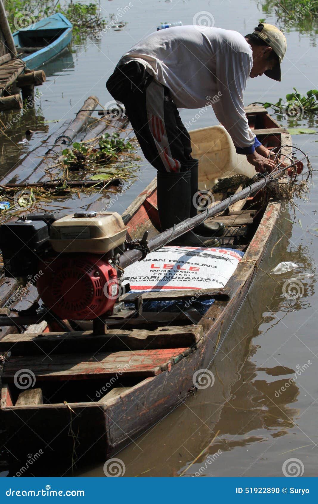 Motor boat editorial image. Image of java, small, boyolali - 51922890
