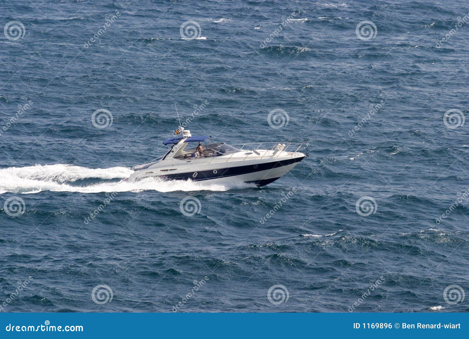 Motor boat speeding stock photo. Image of sport, wave - 1169896