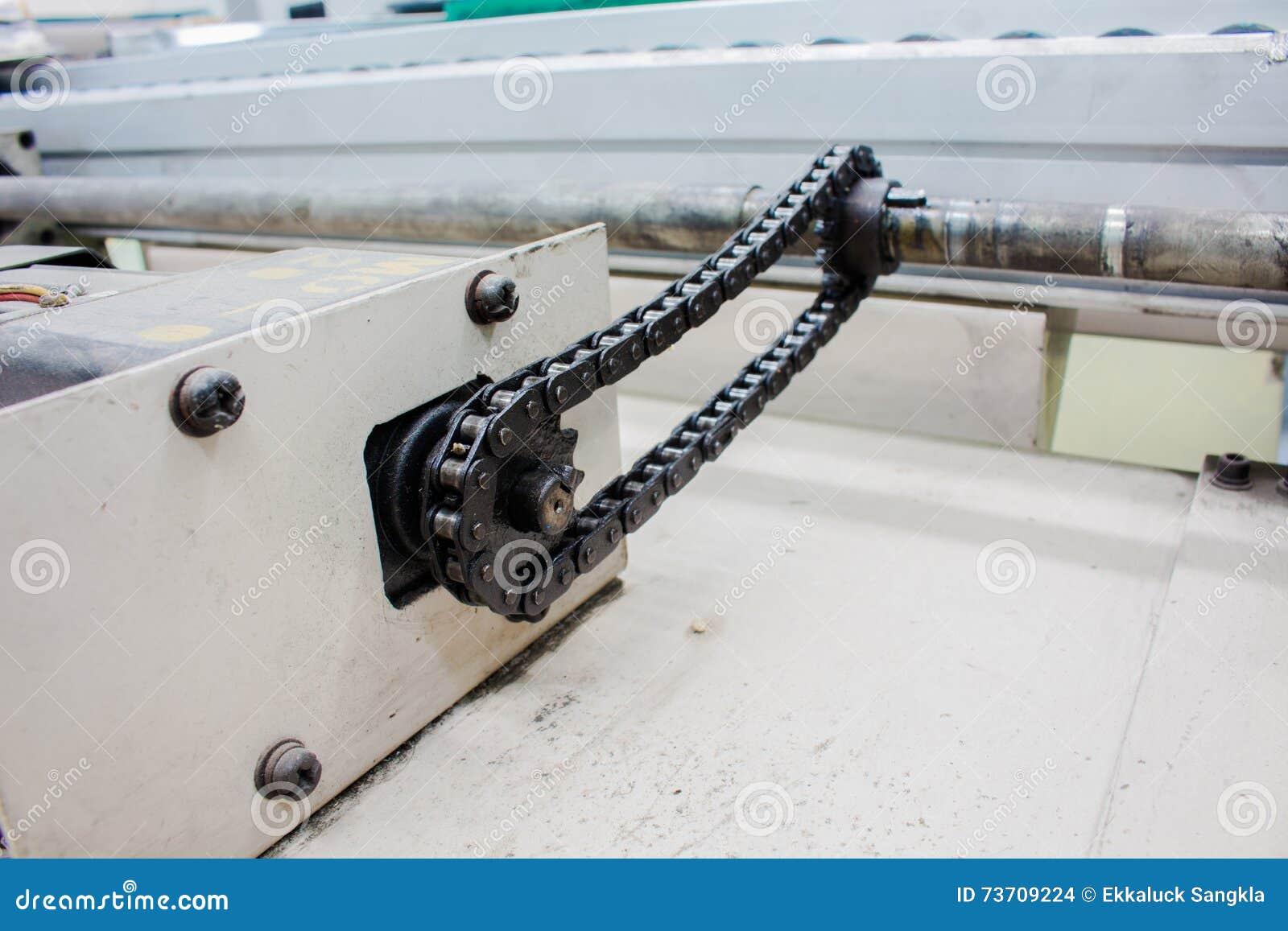 Motor And Chain Of A Modern Motorcycle, Sale Of Spare Parts Stock Photo ...