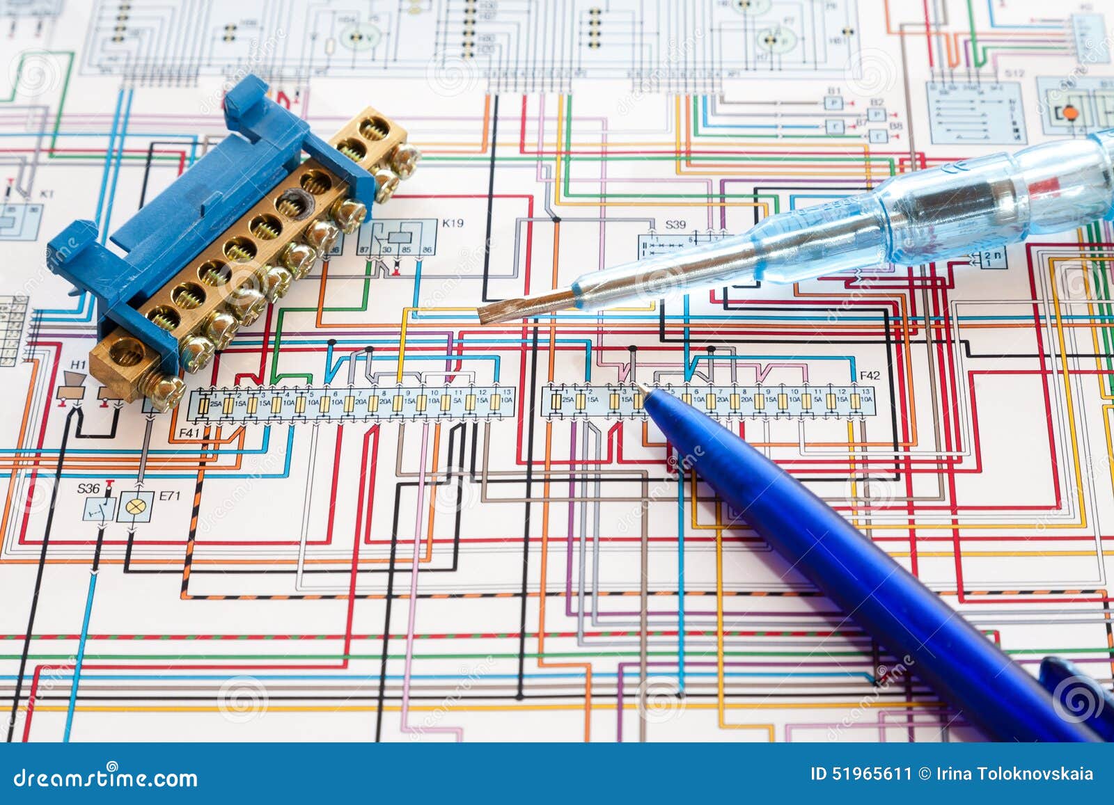 Motor control circuit stock image. Image of installation - 51965611