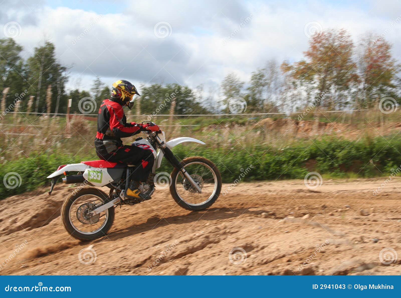 Motor-cross Racer stock image. Image of championship, country - 2941043