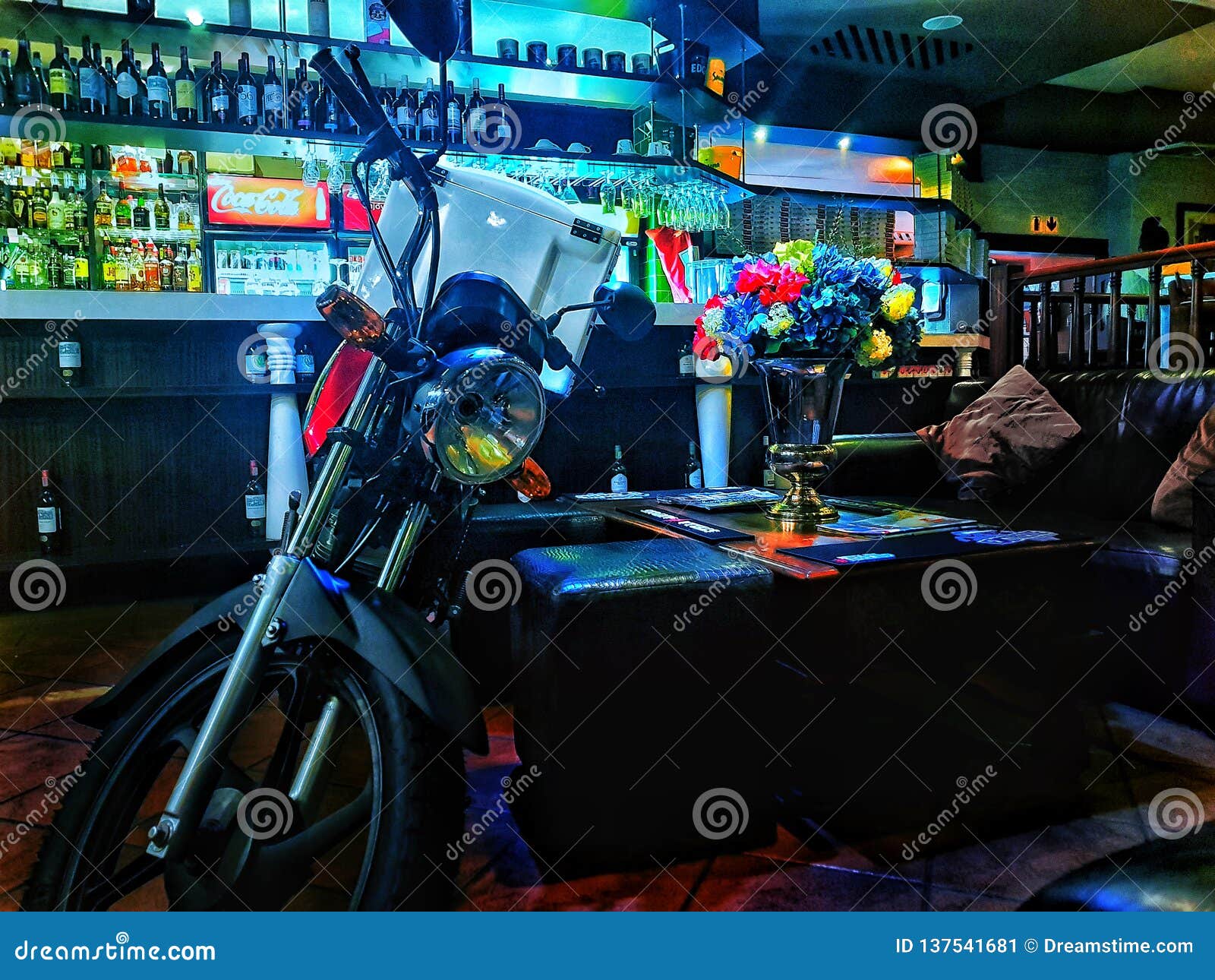 Motor cycle editorial photo. Image of motor, flower - 137541681