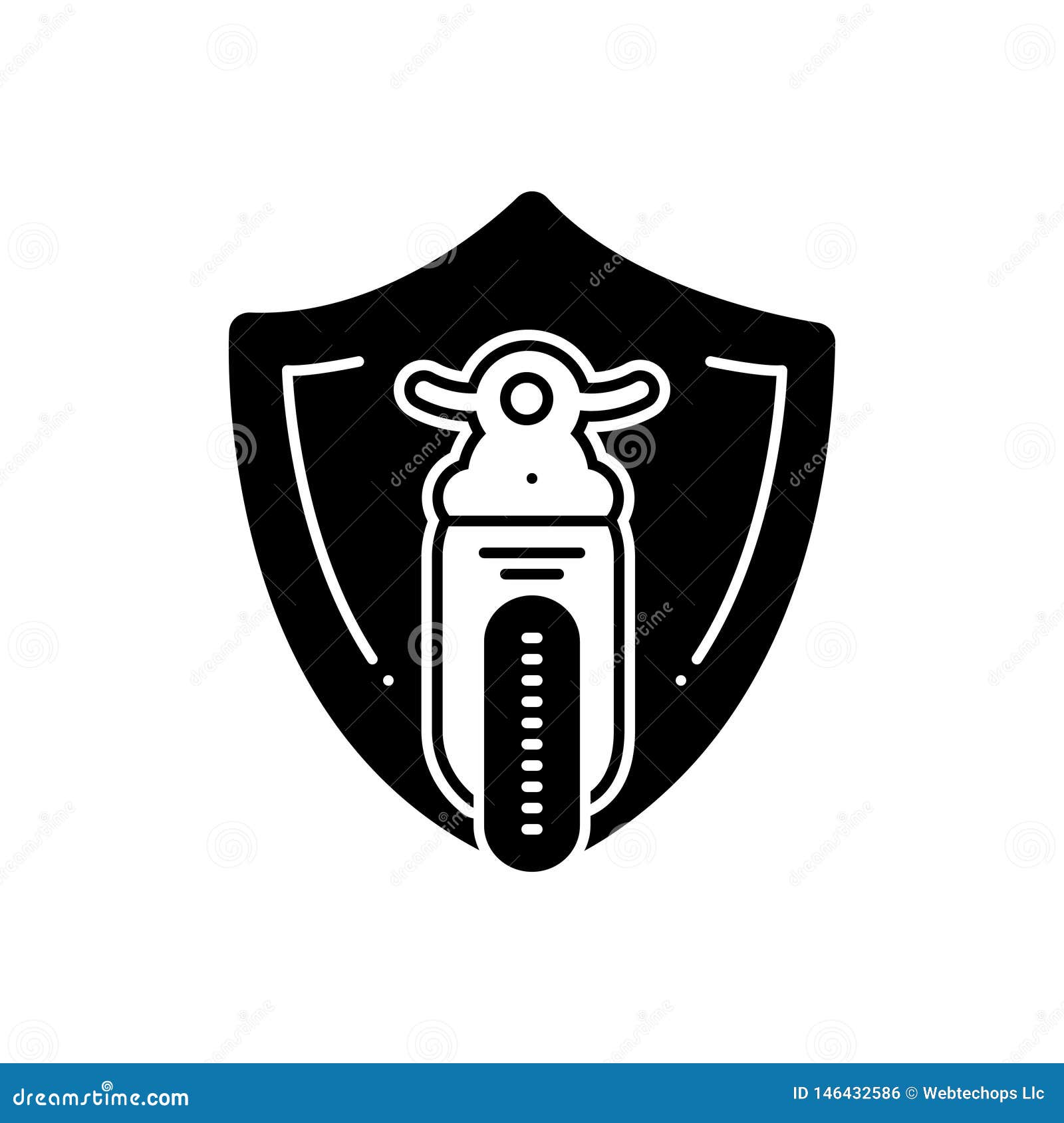 Black Solid Icon for Motor Cycle Insurance, Motorbike and Damage Stock ...