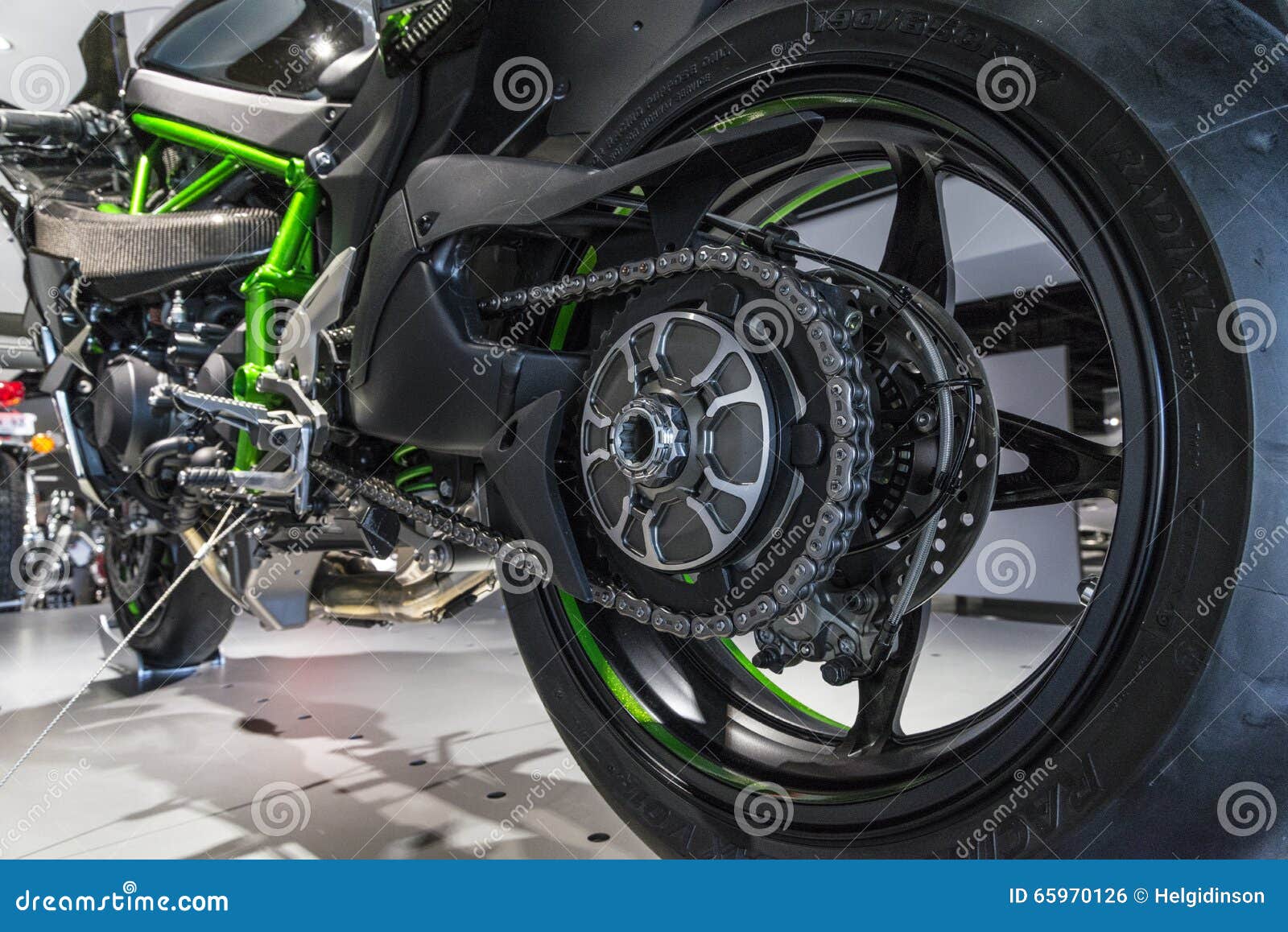 Motor cycle wheel stock photo. Image of mechanism, drive - 65970126
