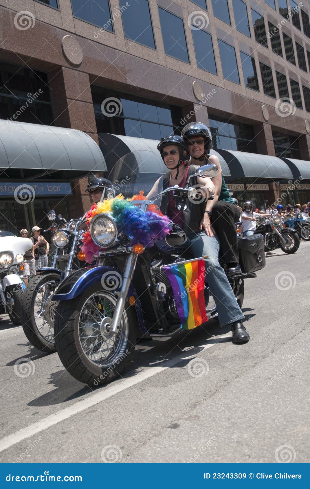 Motor Cyclists at the Toronto Gay Pride Procession Editorial Stock ...