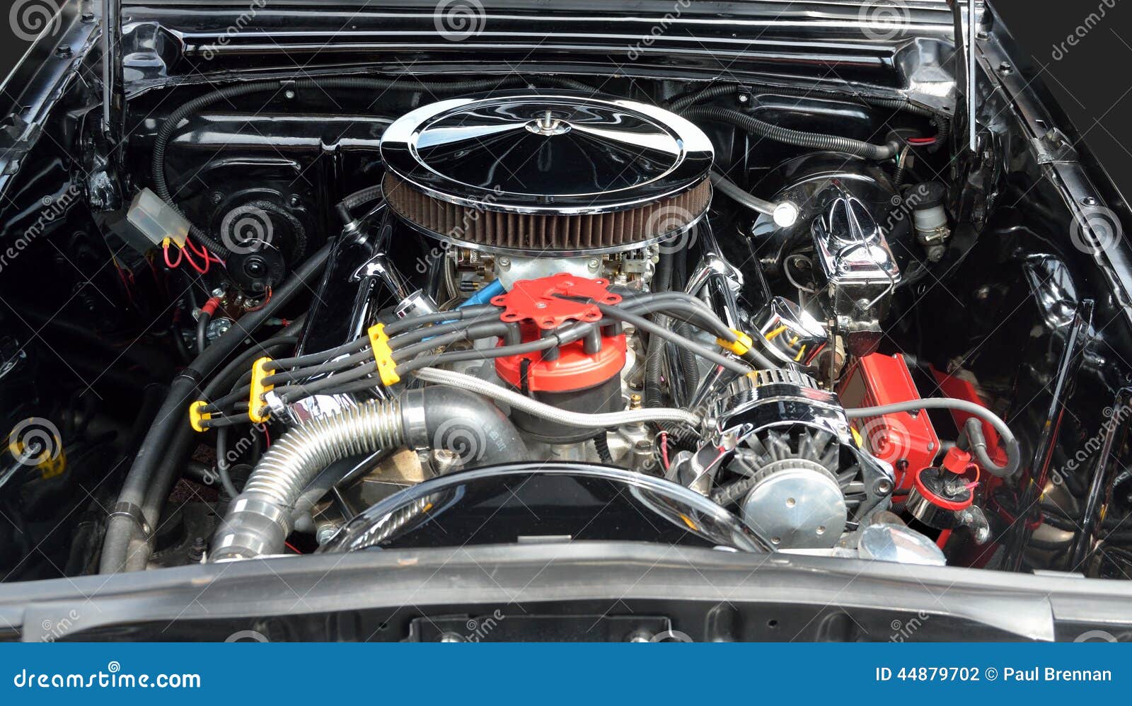 Motor De Coche Modificado Para Requisitos Particulares Foto de archivo ...