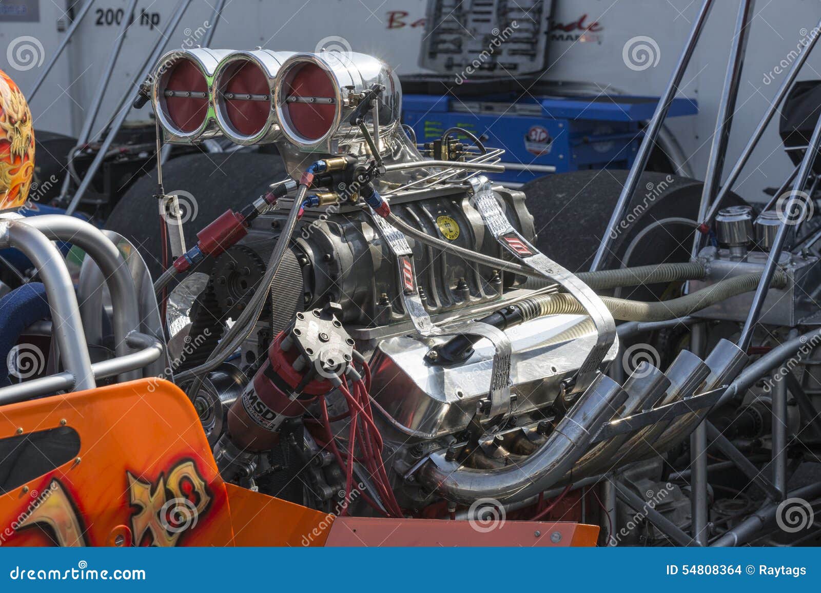 Motor De Dragster Stock Photos - Royalty Free Stock Images