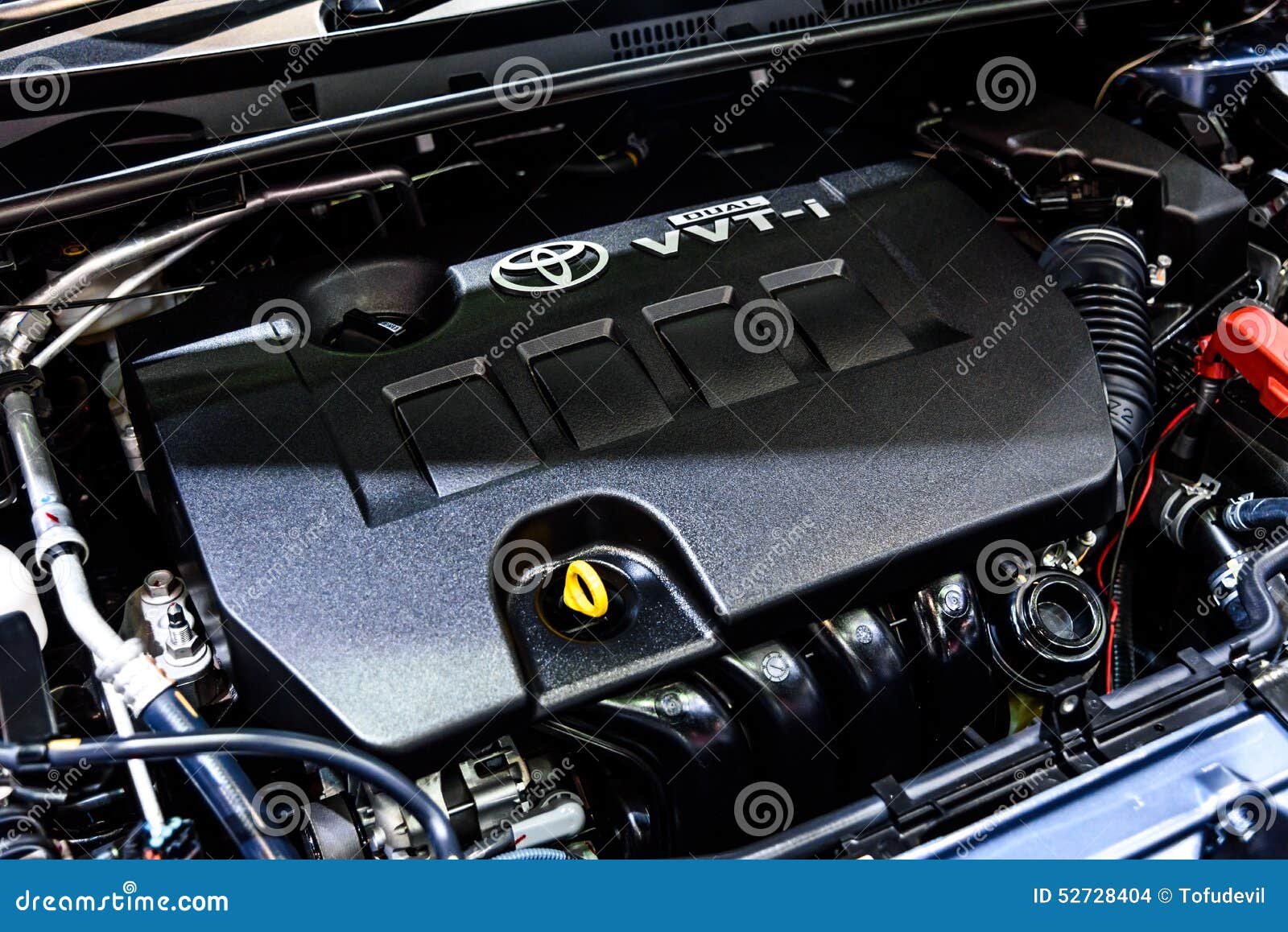 Motor de Toyota imagen de archivo editorial. Imagen de toyota - 52728404