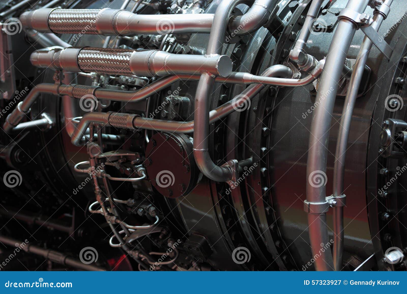 Motor de turbina de gas imagen de archivo. Imagen de acero - 57323927