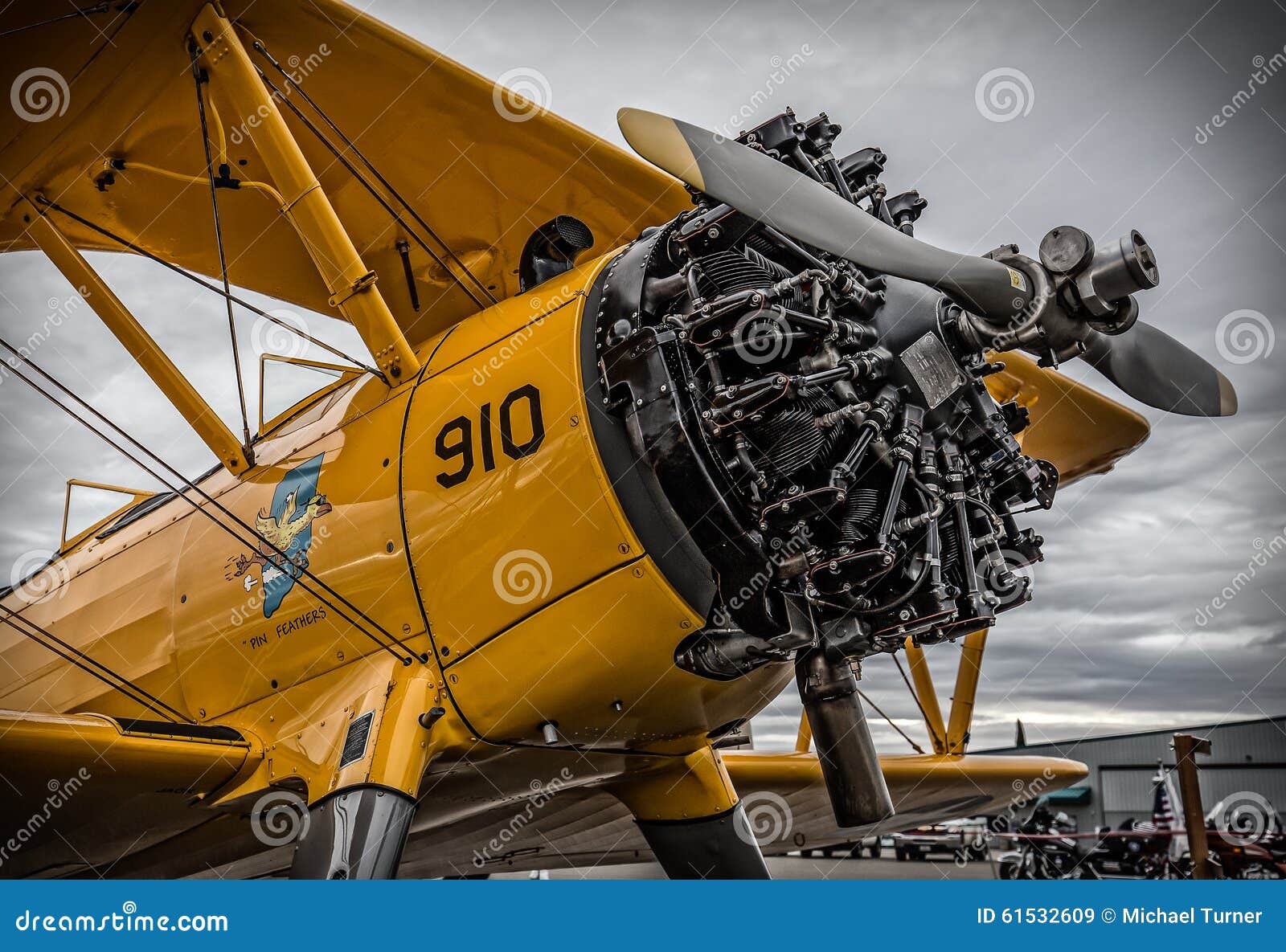Motor del biplano imagen de archivo editorial. Imagen de amarillo ...