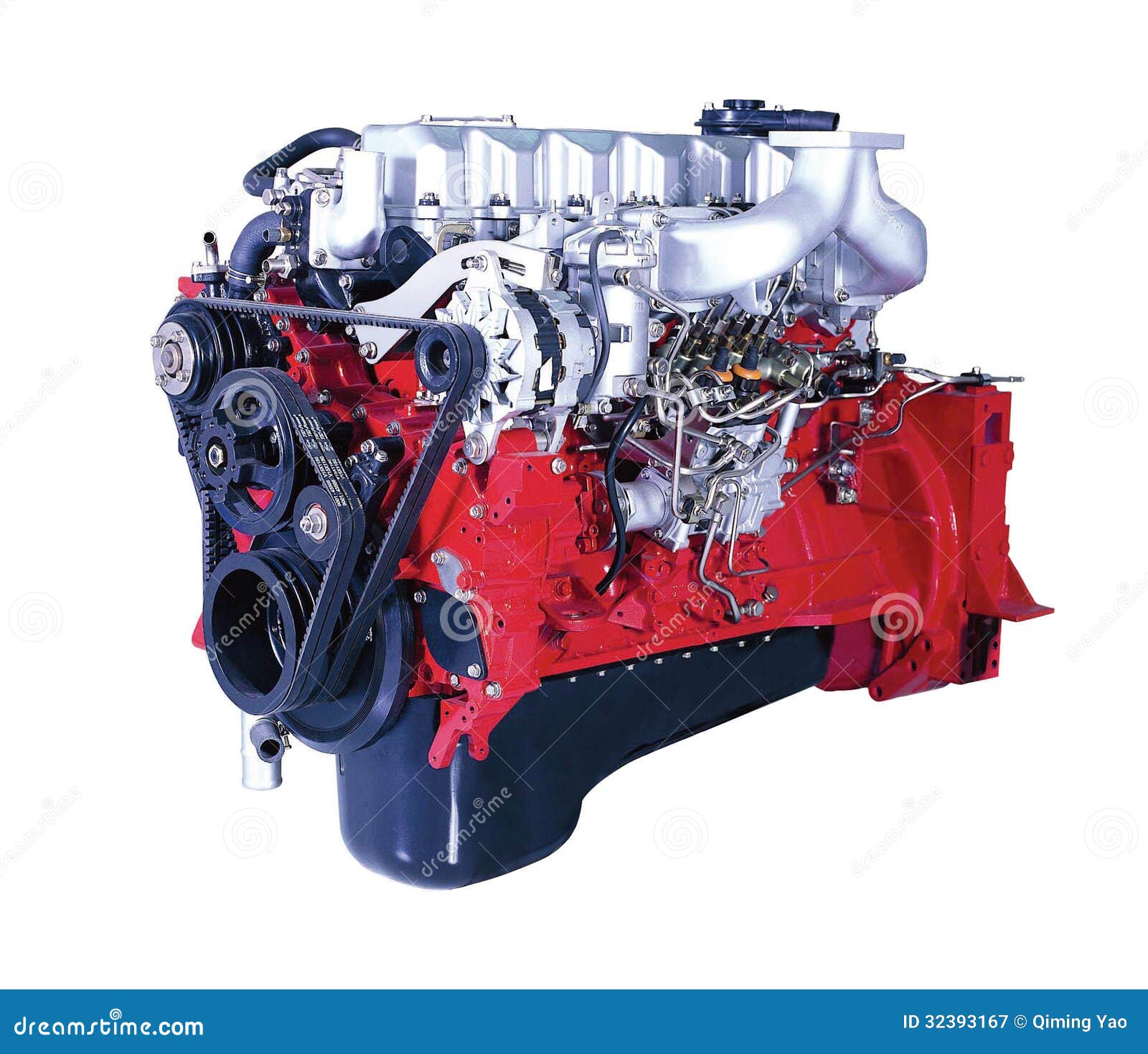 Motor del camión imagen de archivo. Imagen de alternador - 32393167