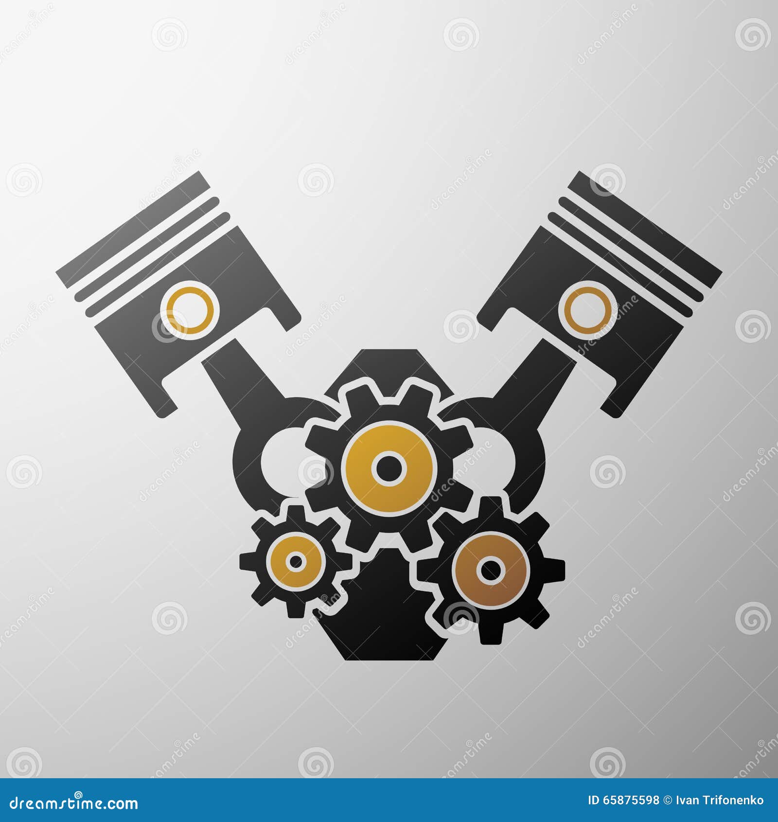 Motor Del Logotipo Ilustración Común Ilustración del Vector ...