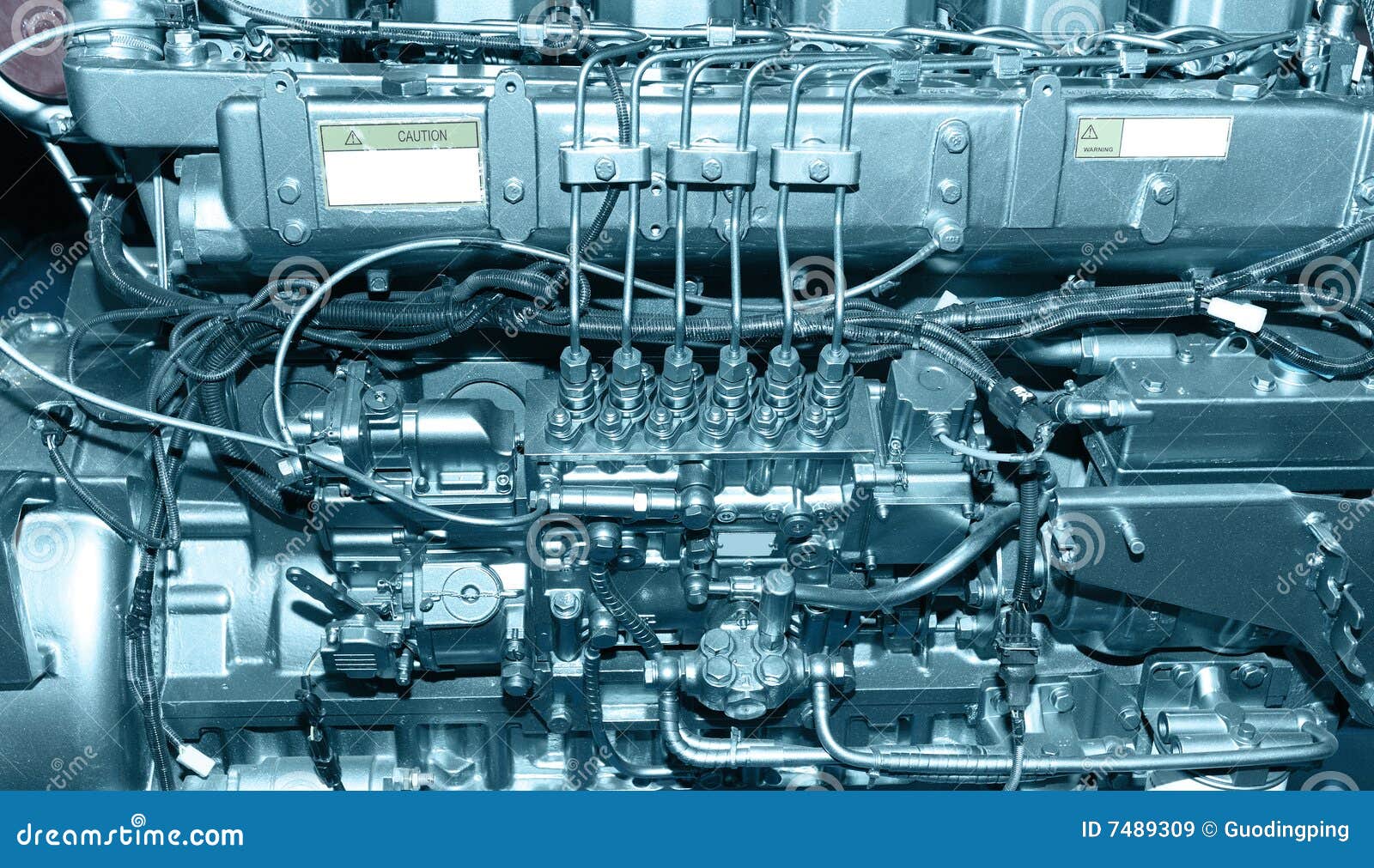 Motor diesel imagen de archivo. Imagen de combustible - 7489309