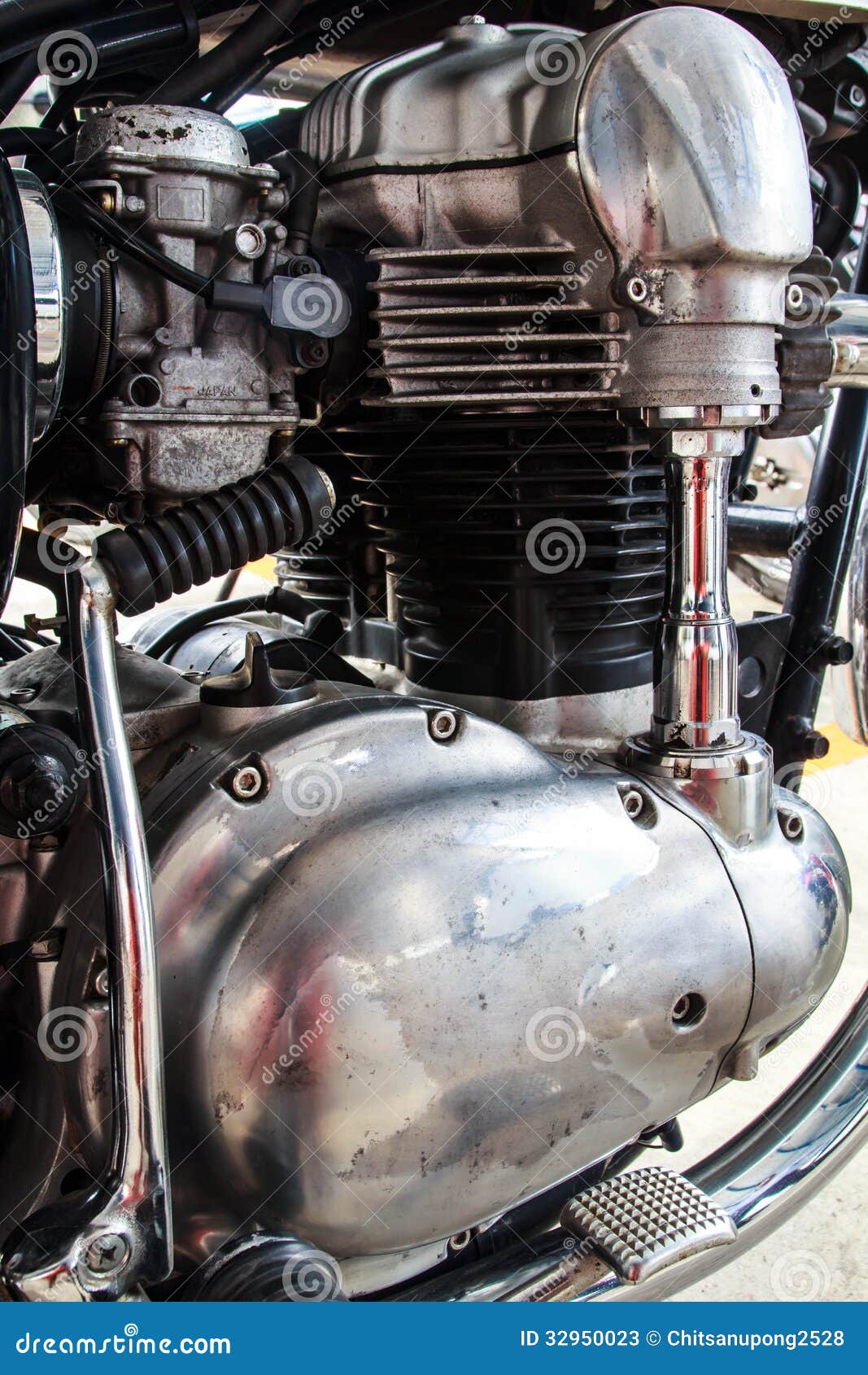 Motor do velomotor. imagem de stock. Imagem de velocidade - 32950023