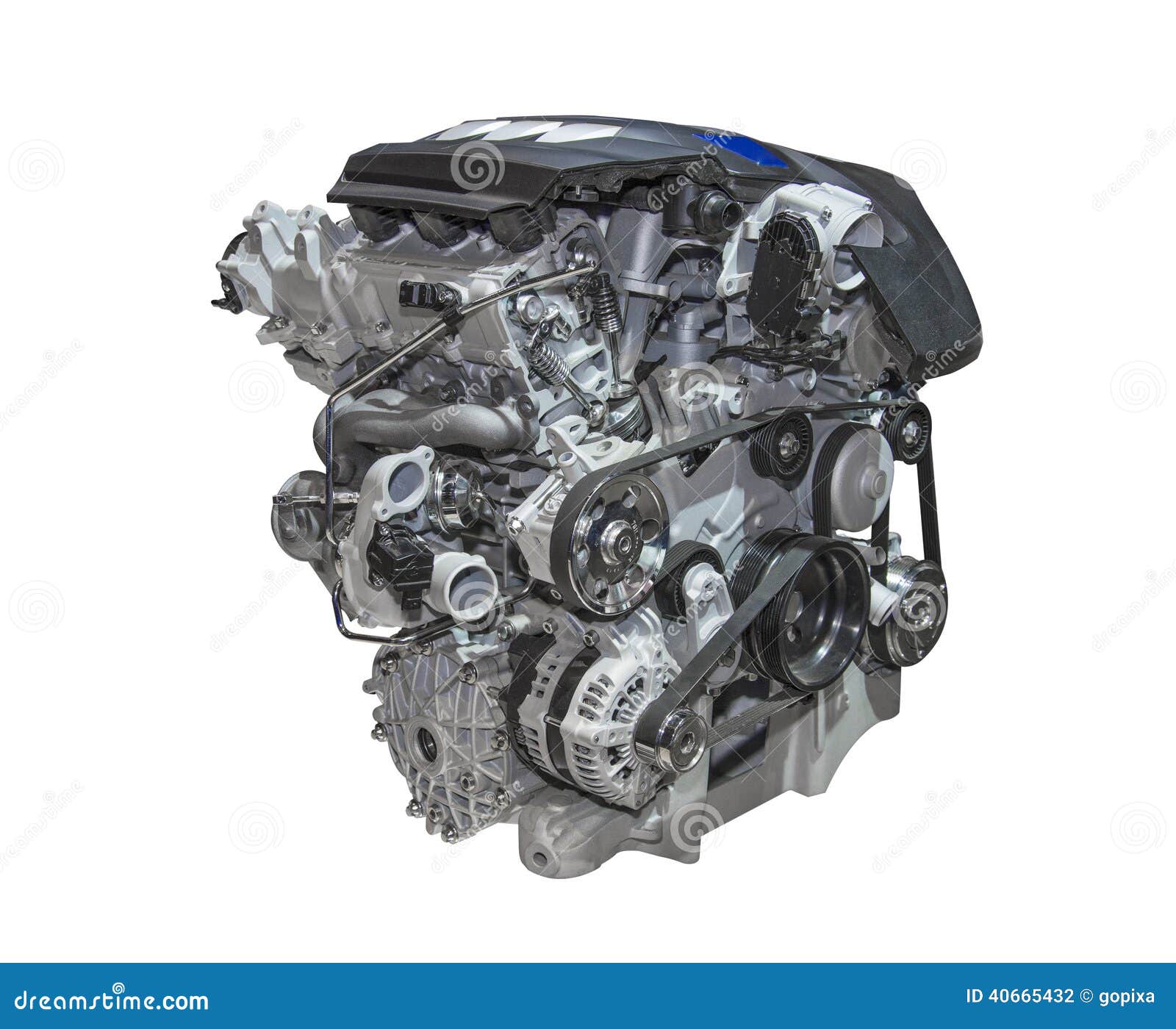 Motor eines Autos stockfoto. Bild von kraft, maschine - 40665432