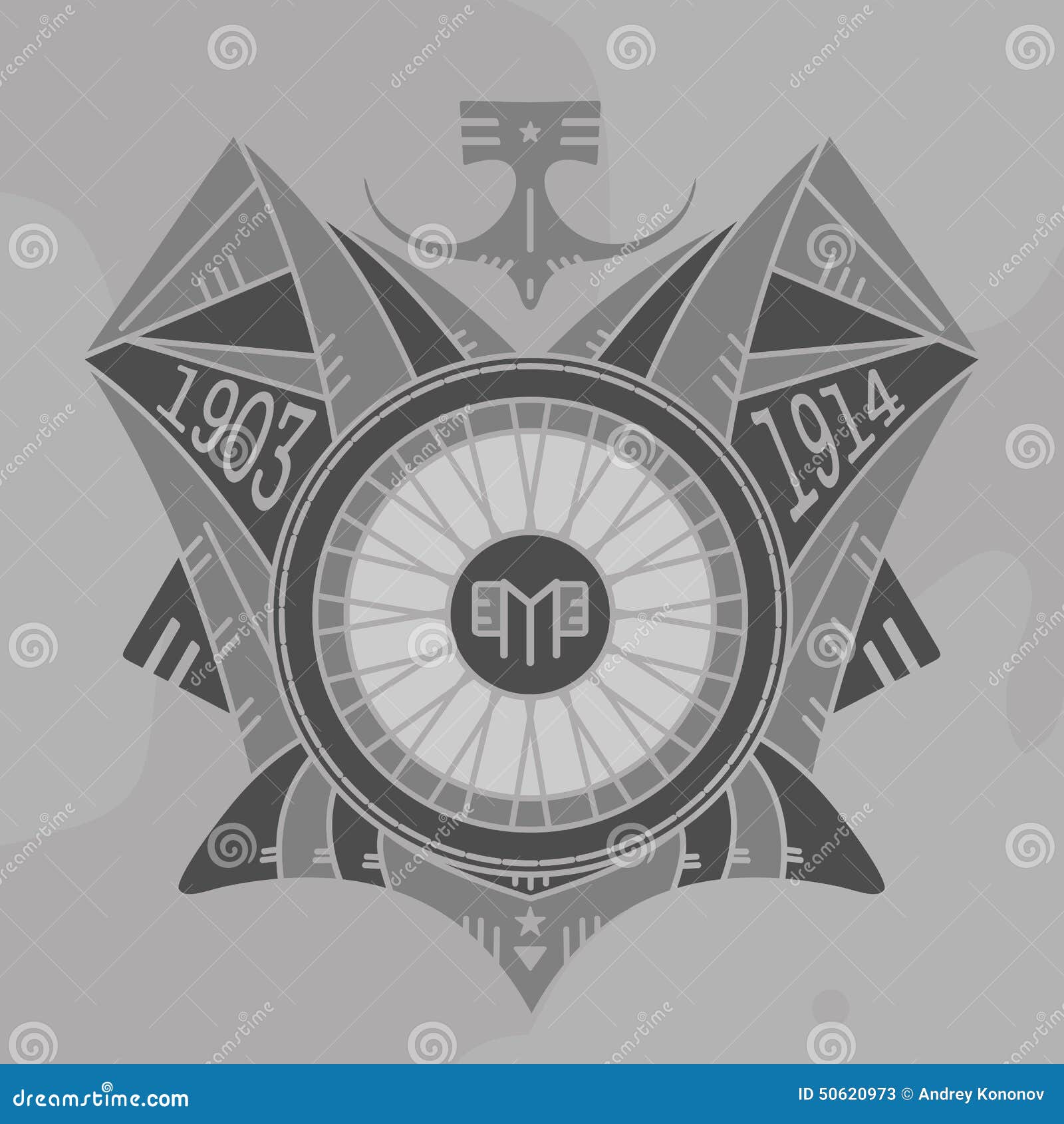 Motor. Emblem Template With Winged Electric Spark Plug. Design Element ...