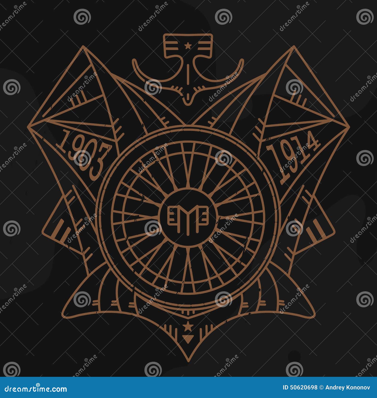 Motor. Emblem Template With Winged Electric Spark Plug. Design Element ...
