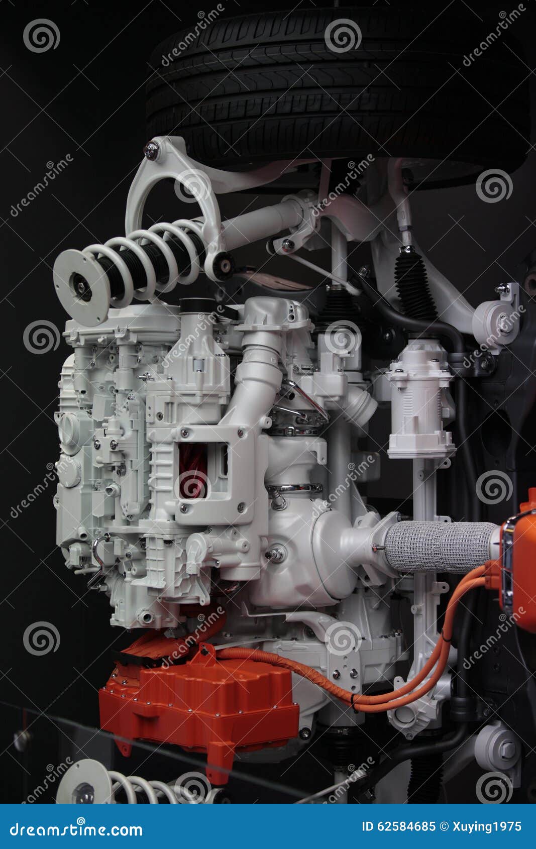 Motor Estupendo Del Funcionamiento De Ferrari Imagen editorial - Imagen ...