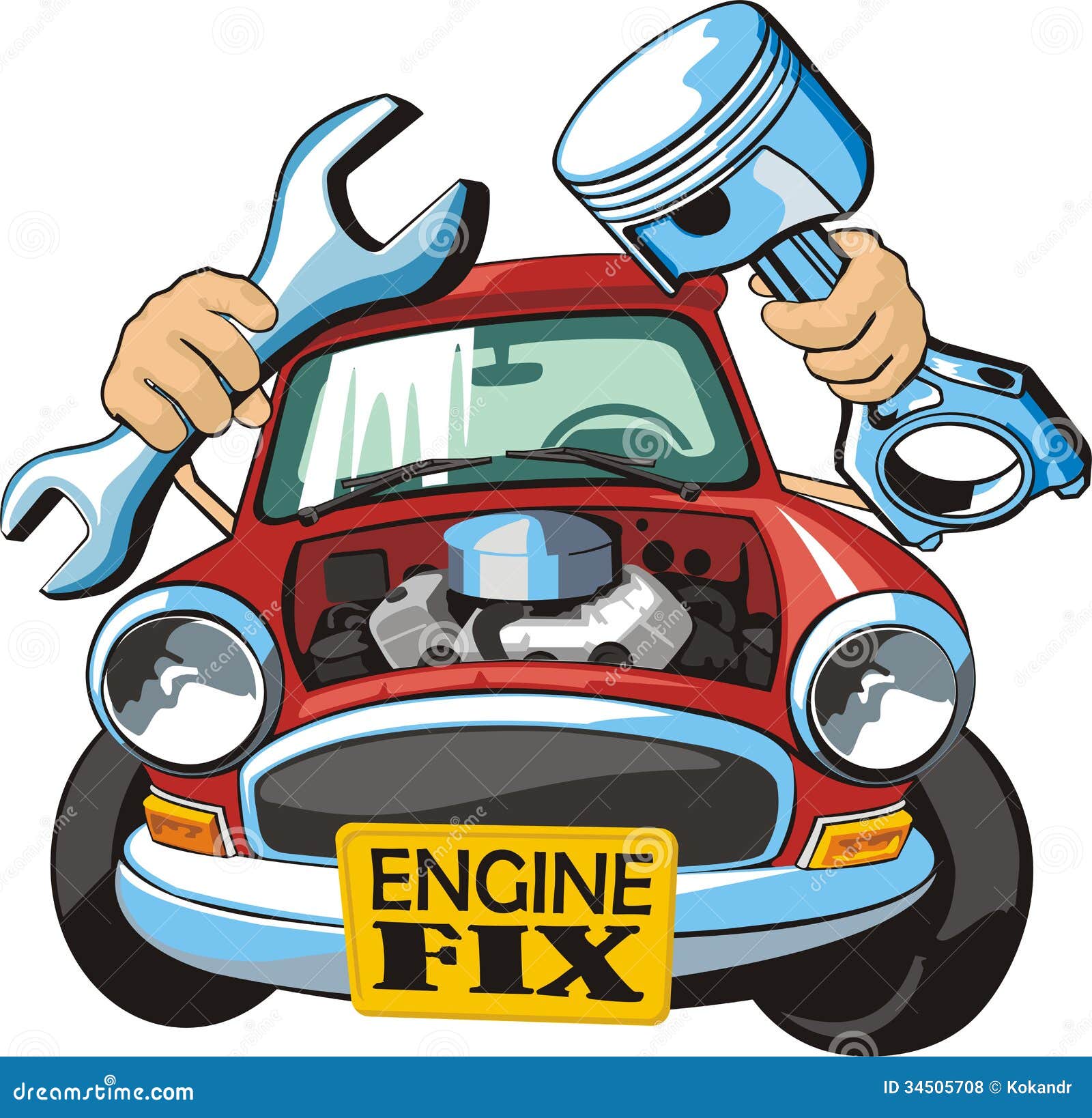 Fixing Cars Clipart Images