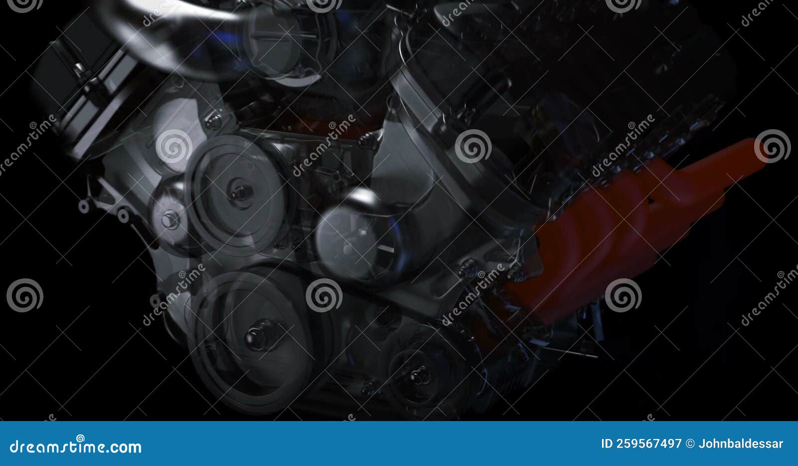 Motor Fly through Animation. Work Engine Inside and Outside Camera Fly ...