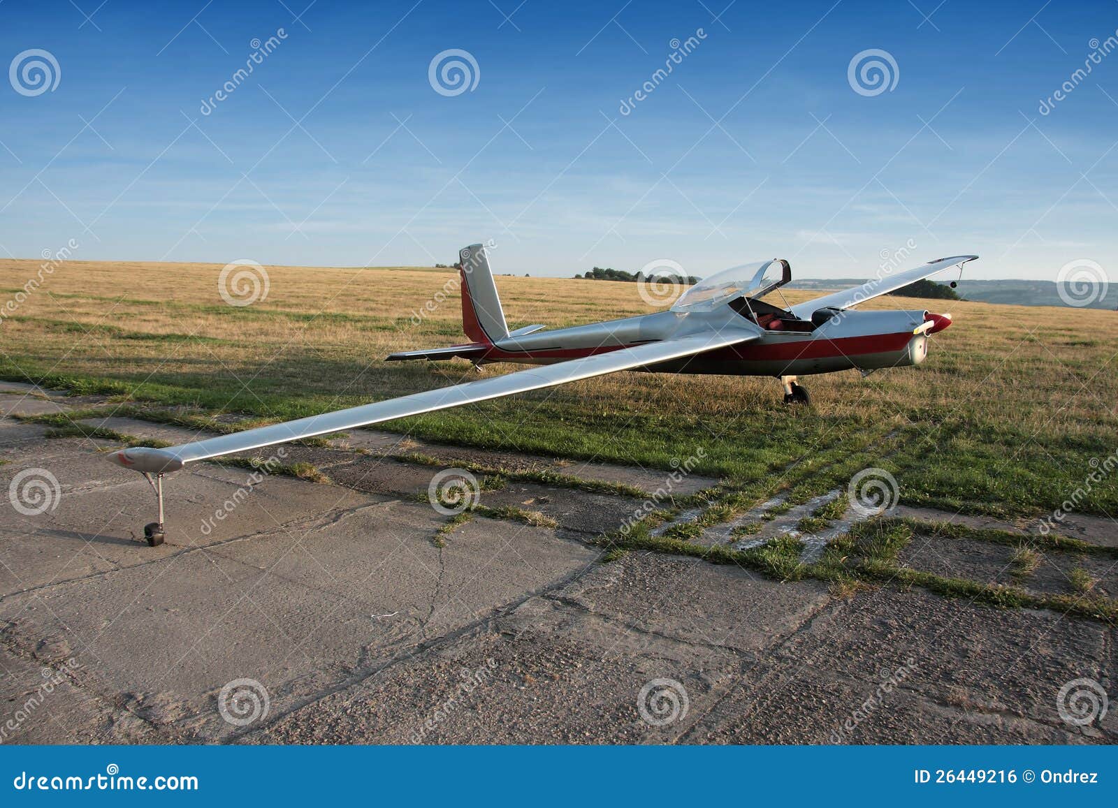 Motor glider stock photo. Image of people, risk, plane - 26449216