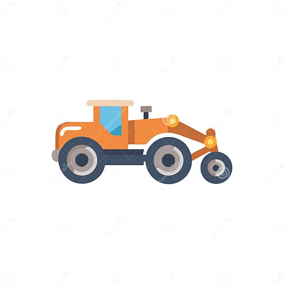 Motor Grader Icon for Surface Leveling Stock Illustration ...