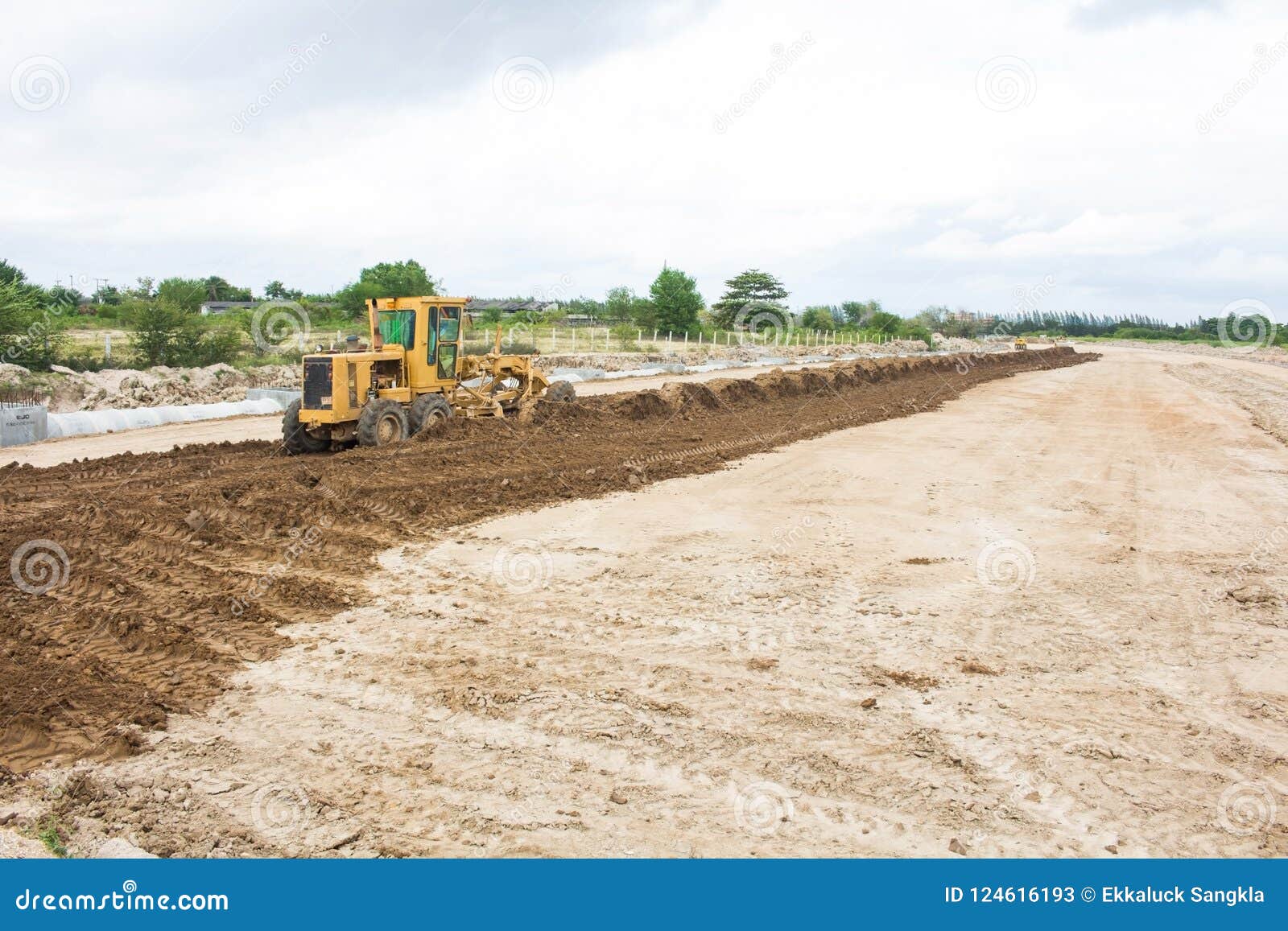 The Motor grader working stock image. Image of grader - 124616193