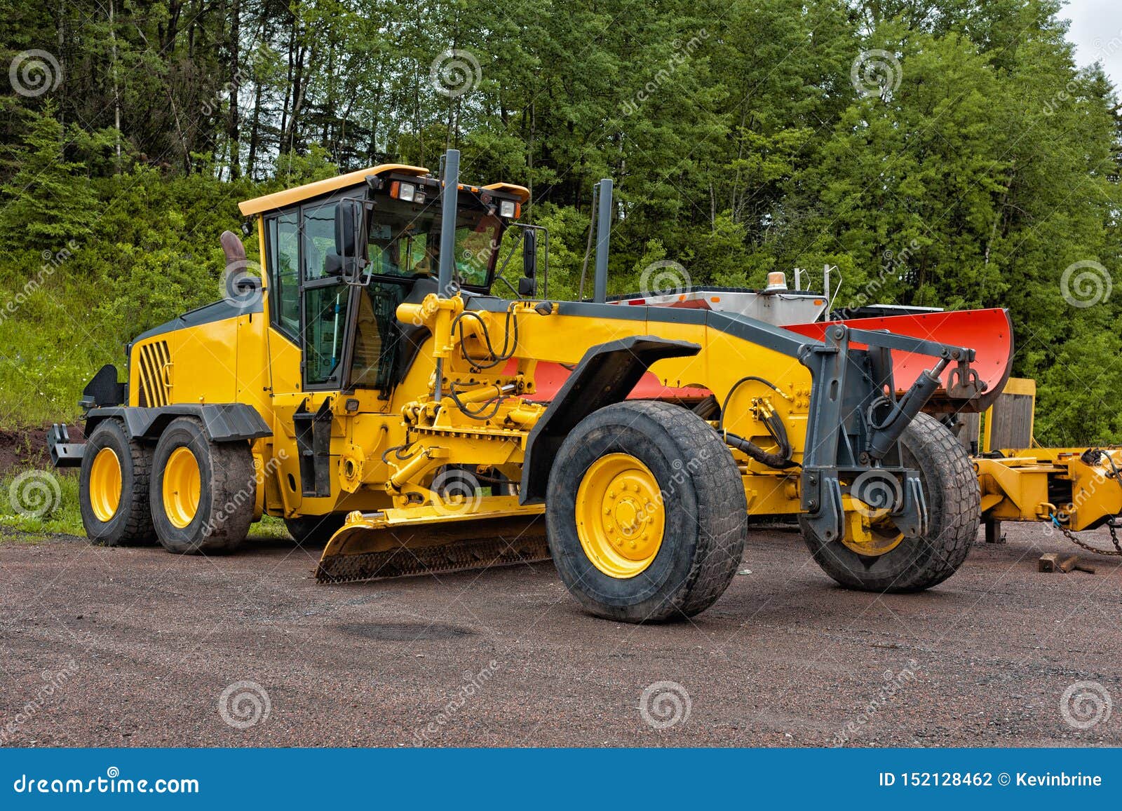 Motor Grader stock photo. Image of operator, employed - 152128462
