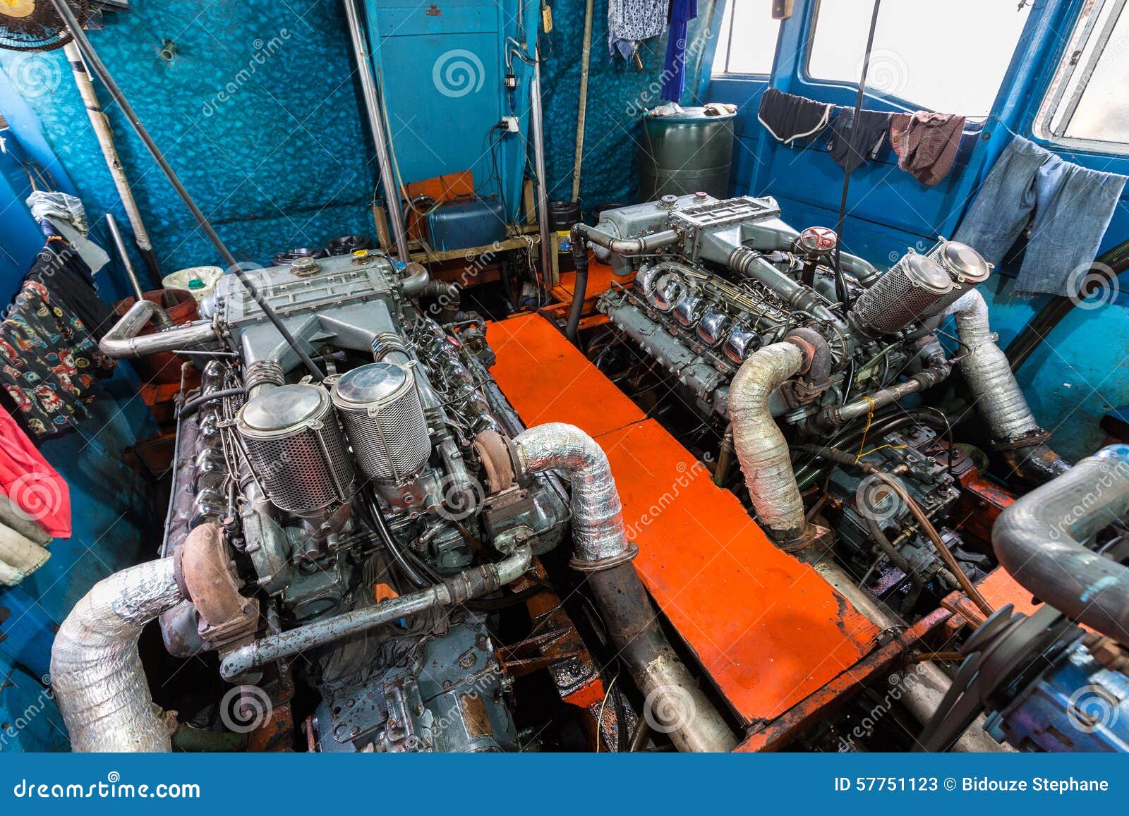 Motor grande do barco imagem de stock. Imagem de pesca - 57751123