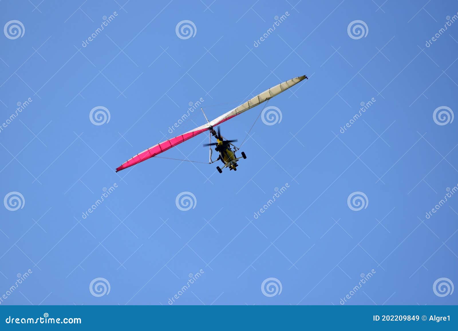 Motor Kite Flying in the Sky Stock Image - Image of kite, background ...