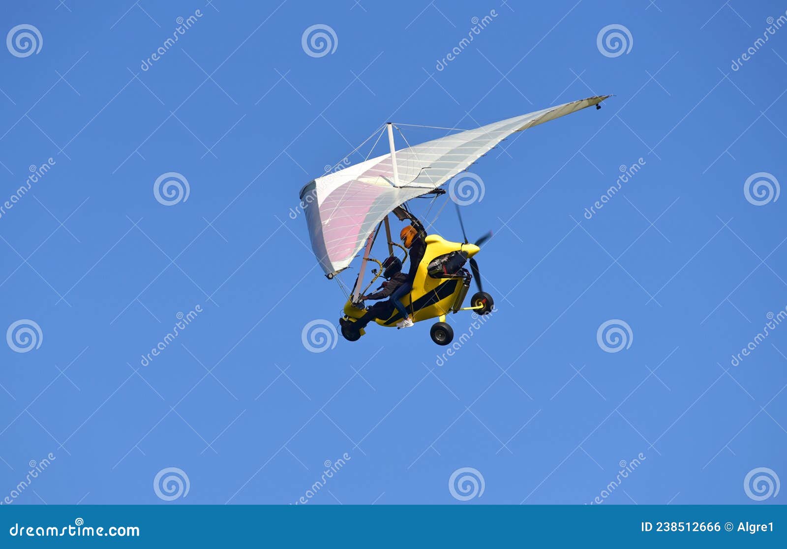 Motor Kite Flying in the Sky Stock Photo - Image of pilot, gliding ...