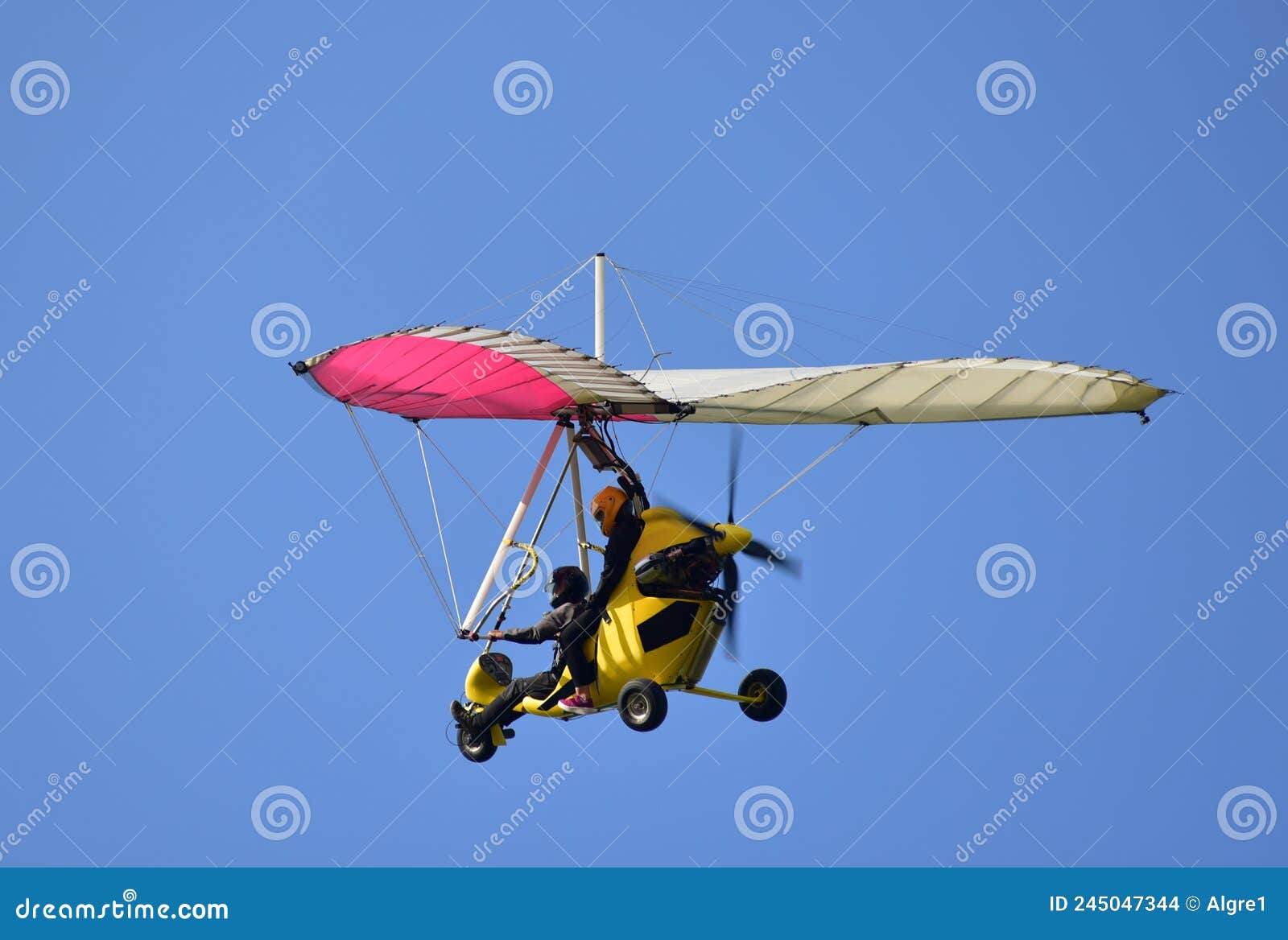 Motor Kite Flying in the Sky Editorial Stock Image - Image of adventure ...