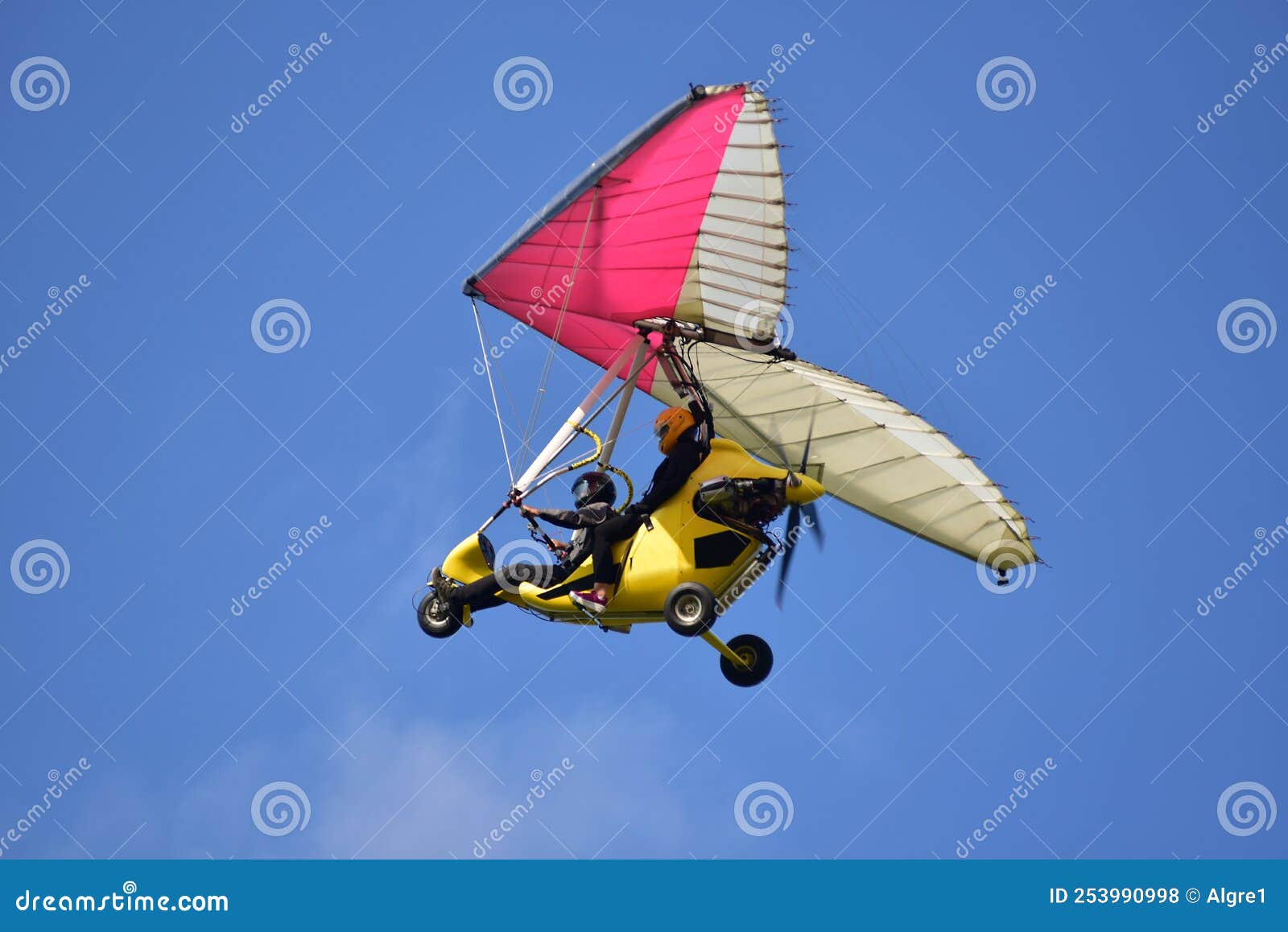 Motor Kite Flying in the Sky Stock Photo - Image of action, blue: 253990998