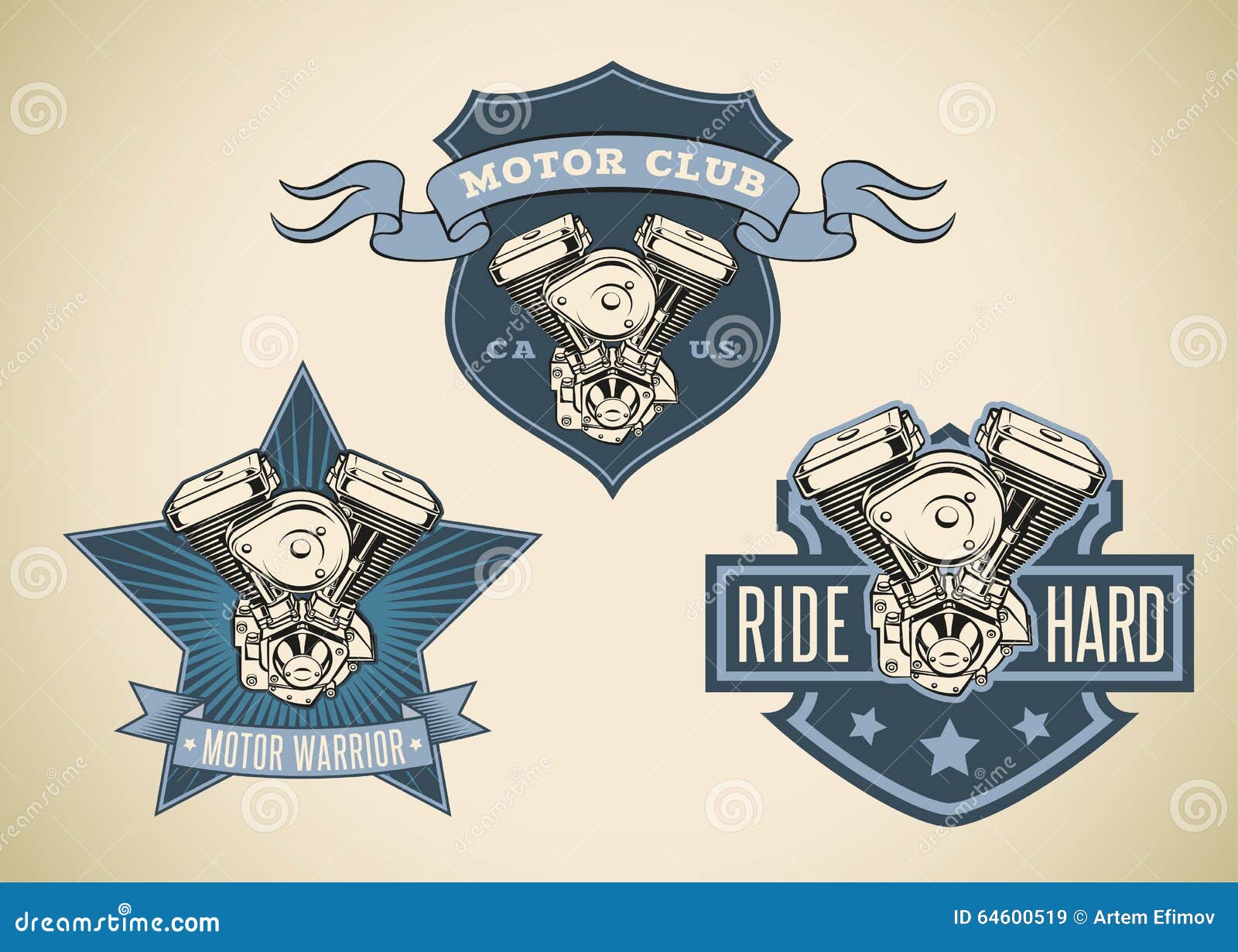 Motor labels stock vector. Illustration of speed, label - 64600519