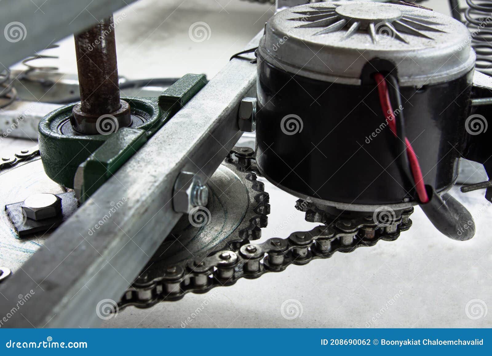Motor Machine Belt and Gear. Stock Photo - Image of metal, automotive ...