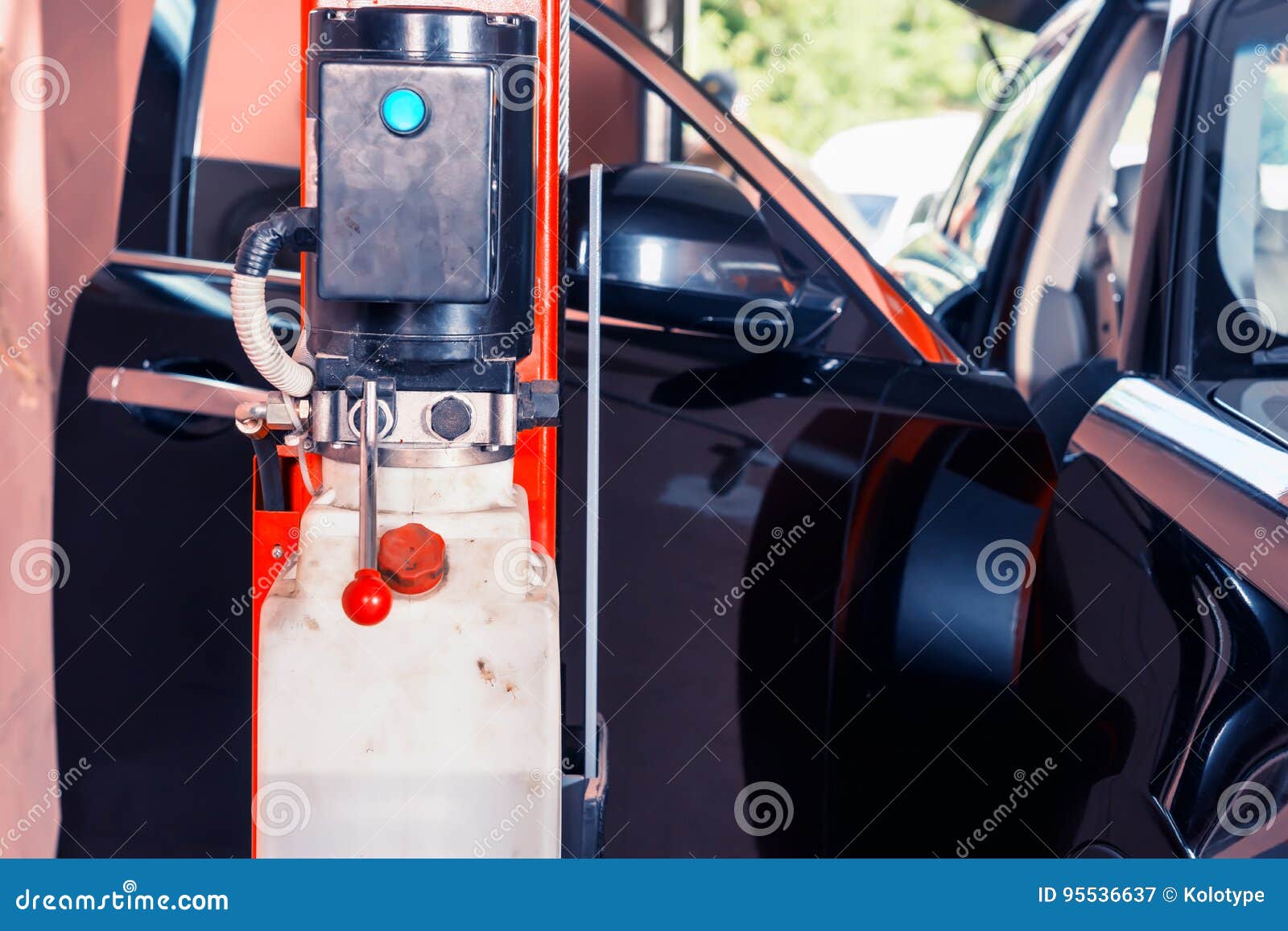 Motor Mechanic Machine Checking Inside a Car Stock Image - Image of ...