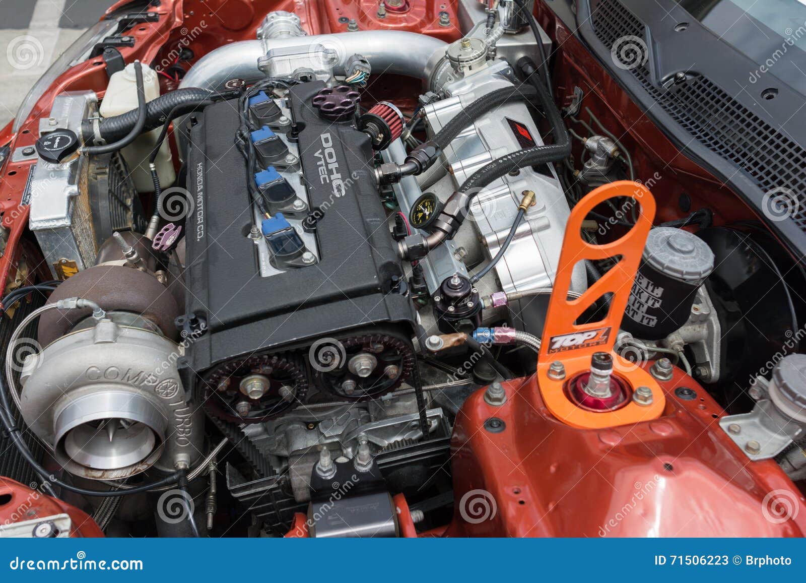 Motor Modificado De Honda DOHC VTec Foto de archivo editorial - Imagen ...