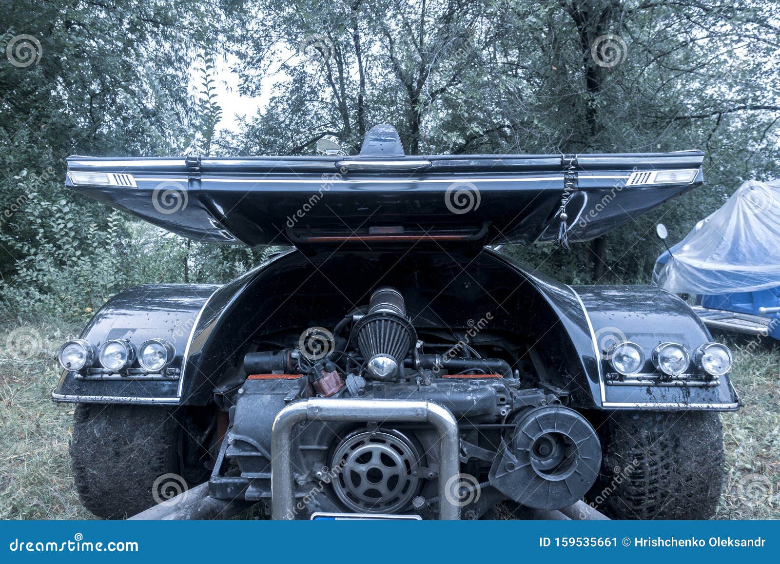 Motor in a Motorcycle. Back View Stock Image - Image of black, bike ...