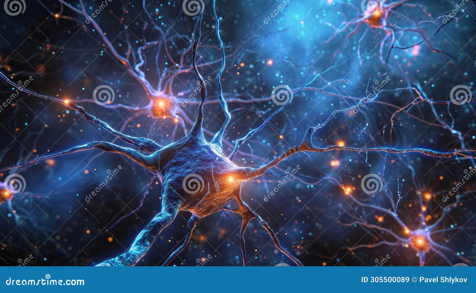 Motor Neuron Under the Microscope in Lab. Stock Image - Image of ...