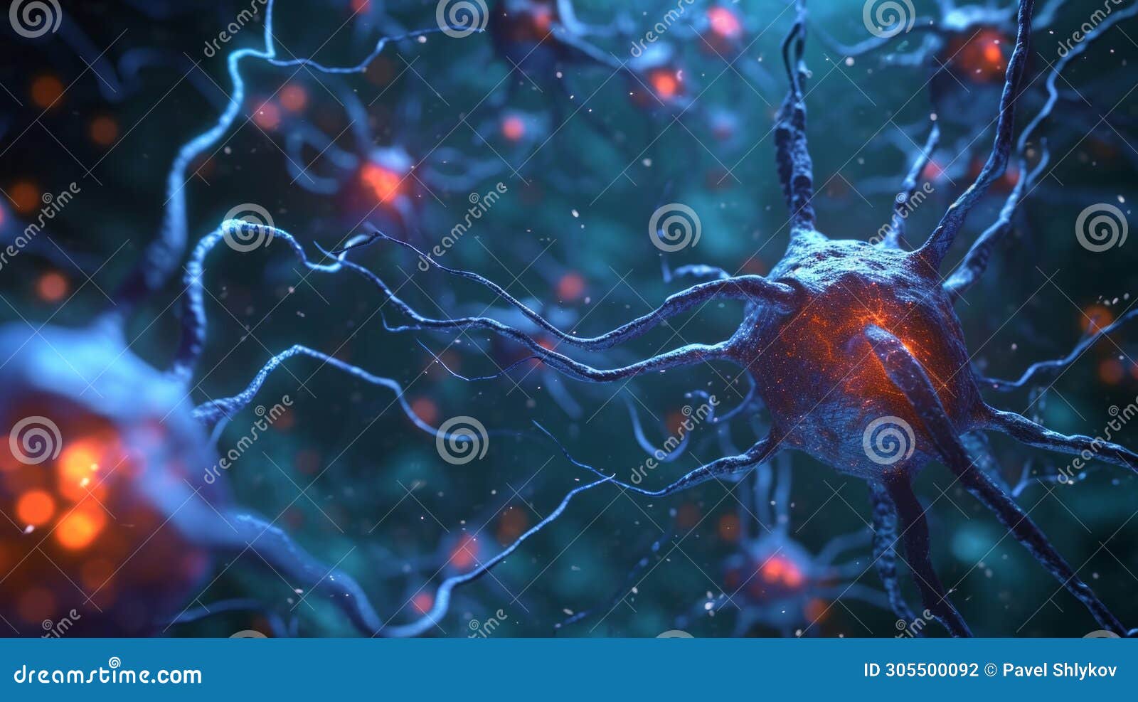 Motor Neuron Under the Microscope in Lab. Stock Photo - Image of ...