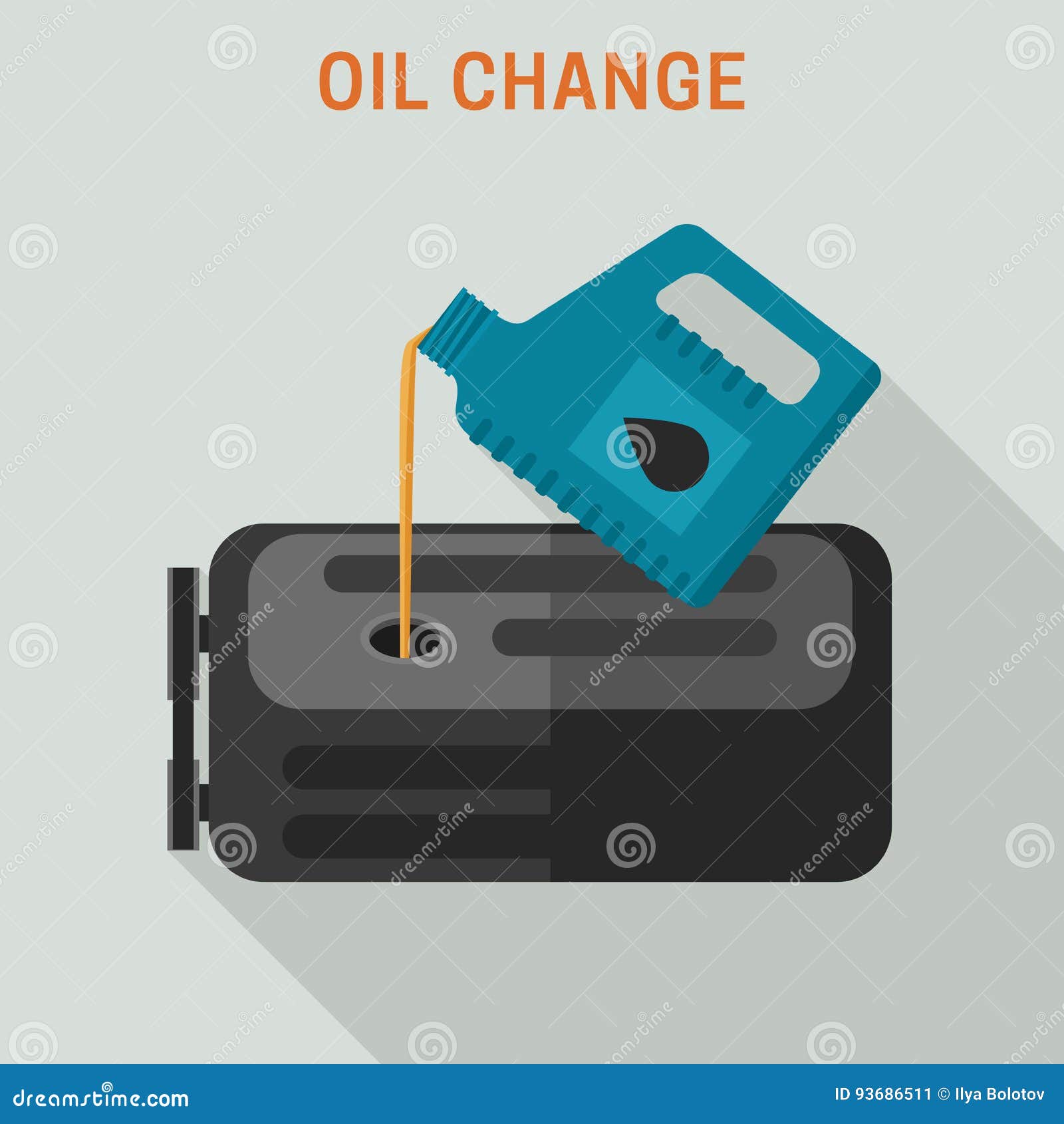 Motor oil change stock vector. Illustration of lubrication - 93686511