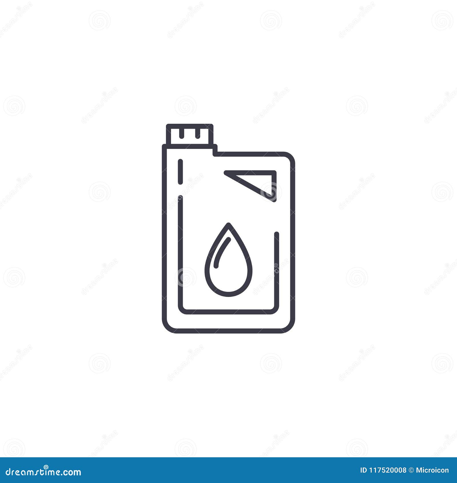 Motor Oil Linear Icon Concept. Motor Oil Line Vector Sign, Symbol ...