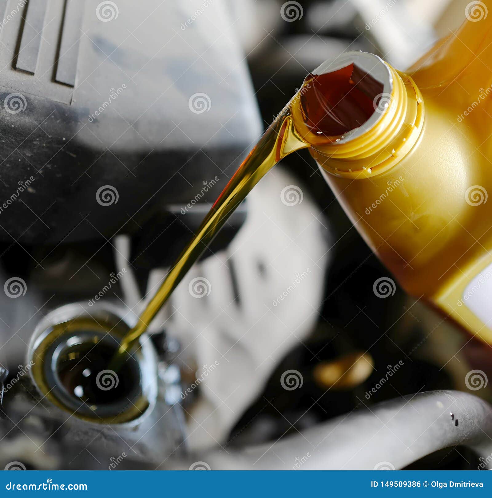 Motor oil replacement stock photo. Image of auto, worker - 149509386