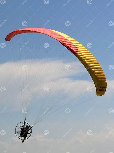 Motor parachute stock photo. Image of glider, power, extreme - 1144154